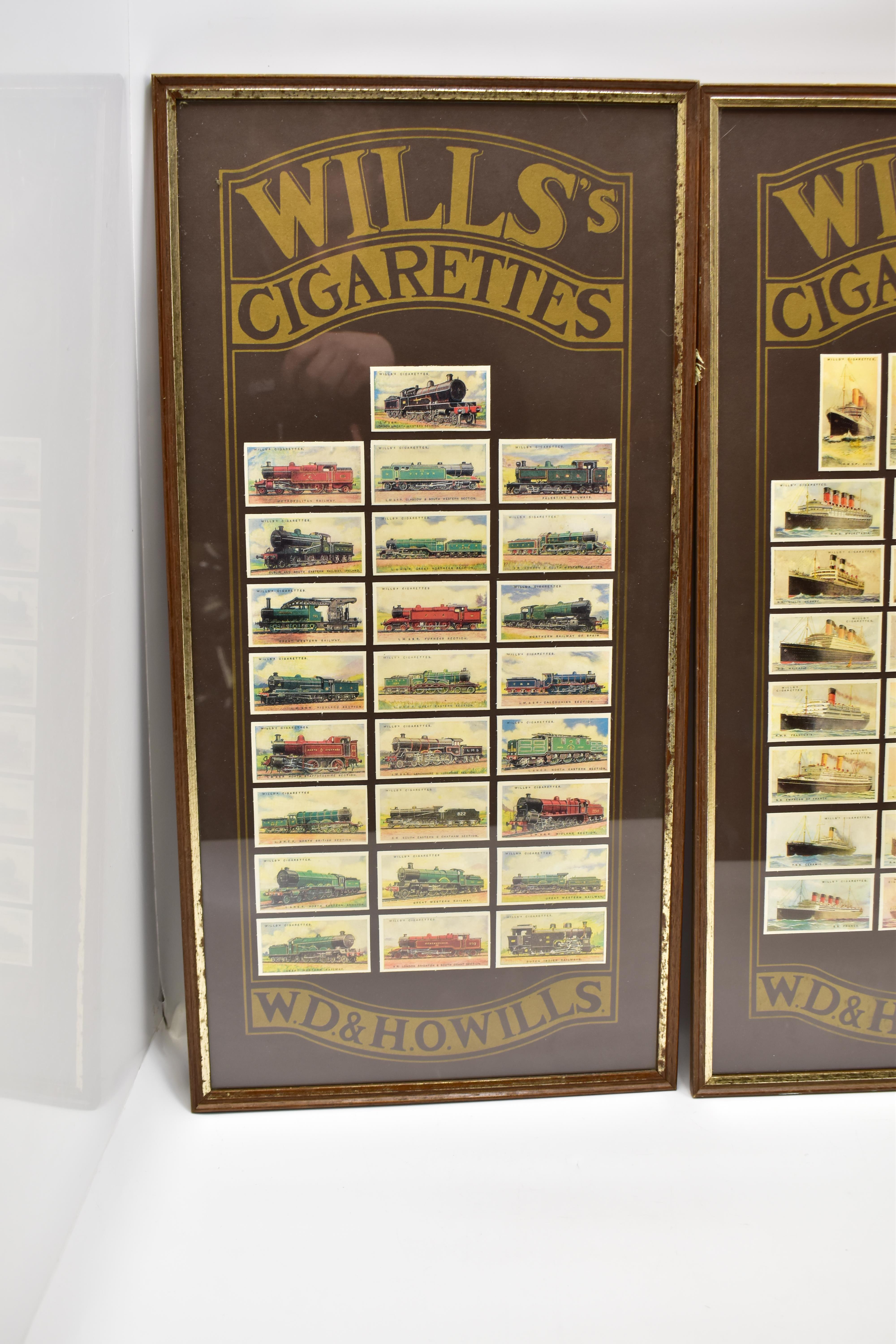 Lot 529 - WILL'S CIGARETTES; four framed displays of