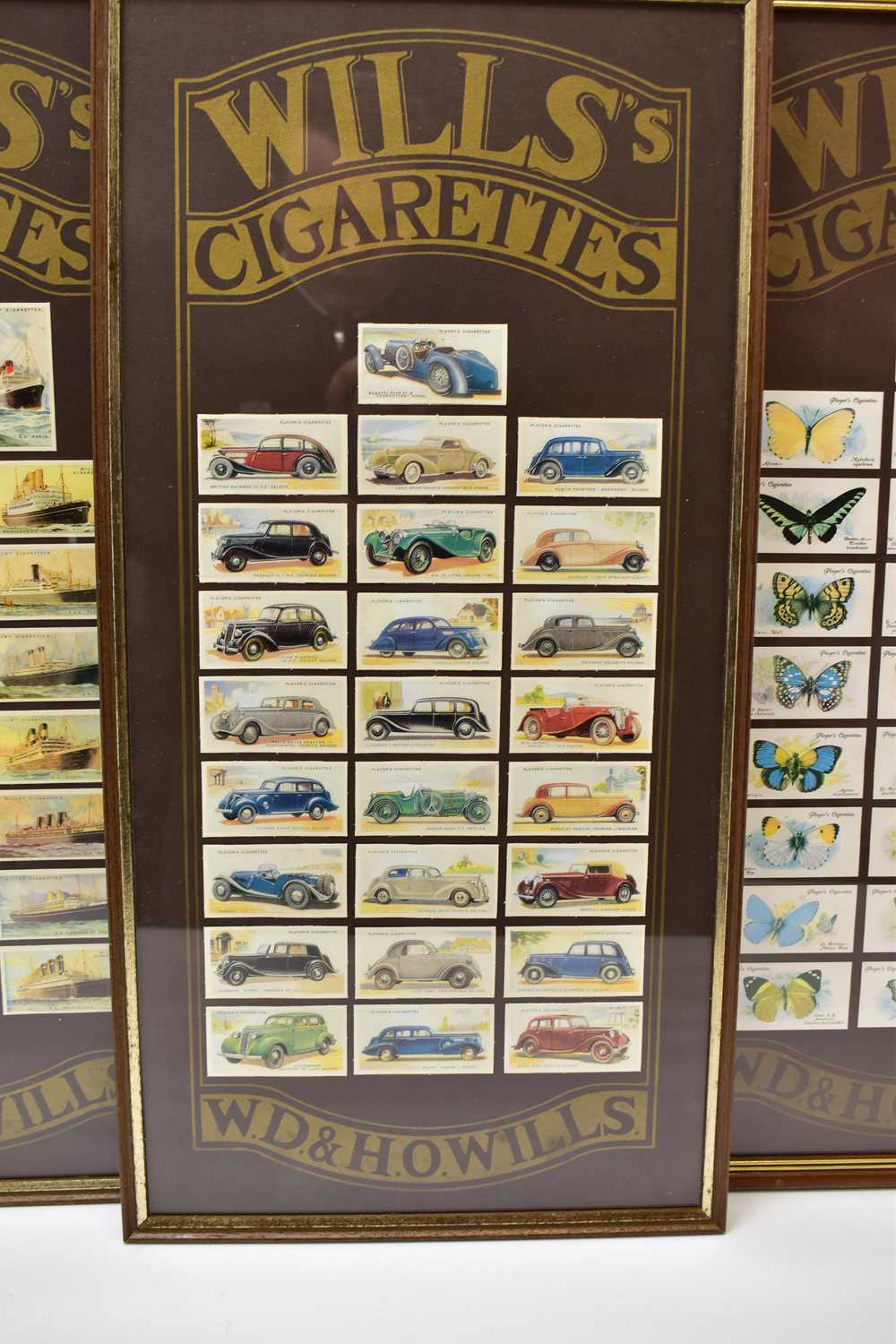 Lot 529 - WILL'S CIGARETTES; four framed displays of