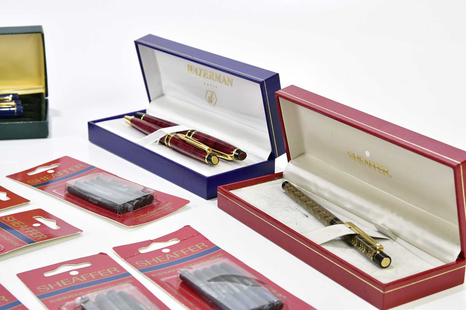 Lot 1122 - WATERMAN; a cased fountain pen and matching