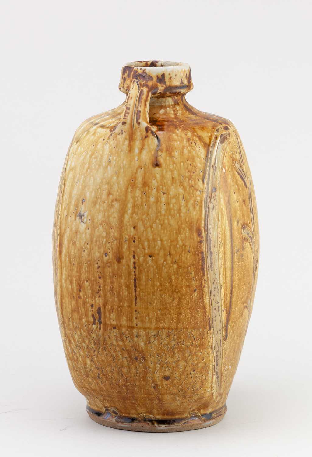 Lot 424 - MIKE DODD (born 1943); a flattened stoneware