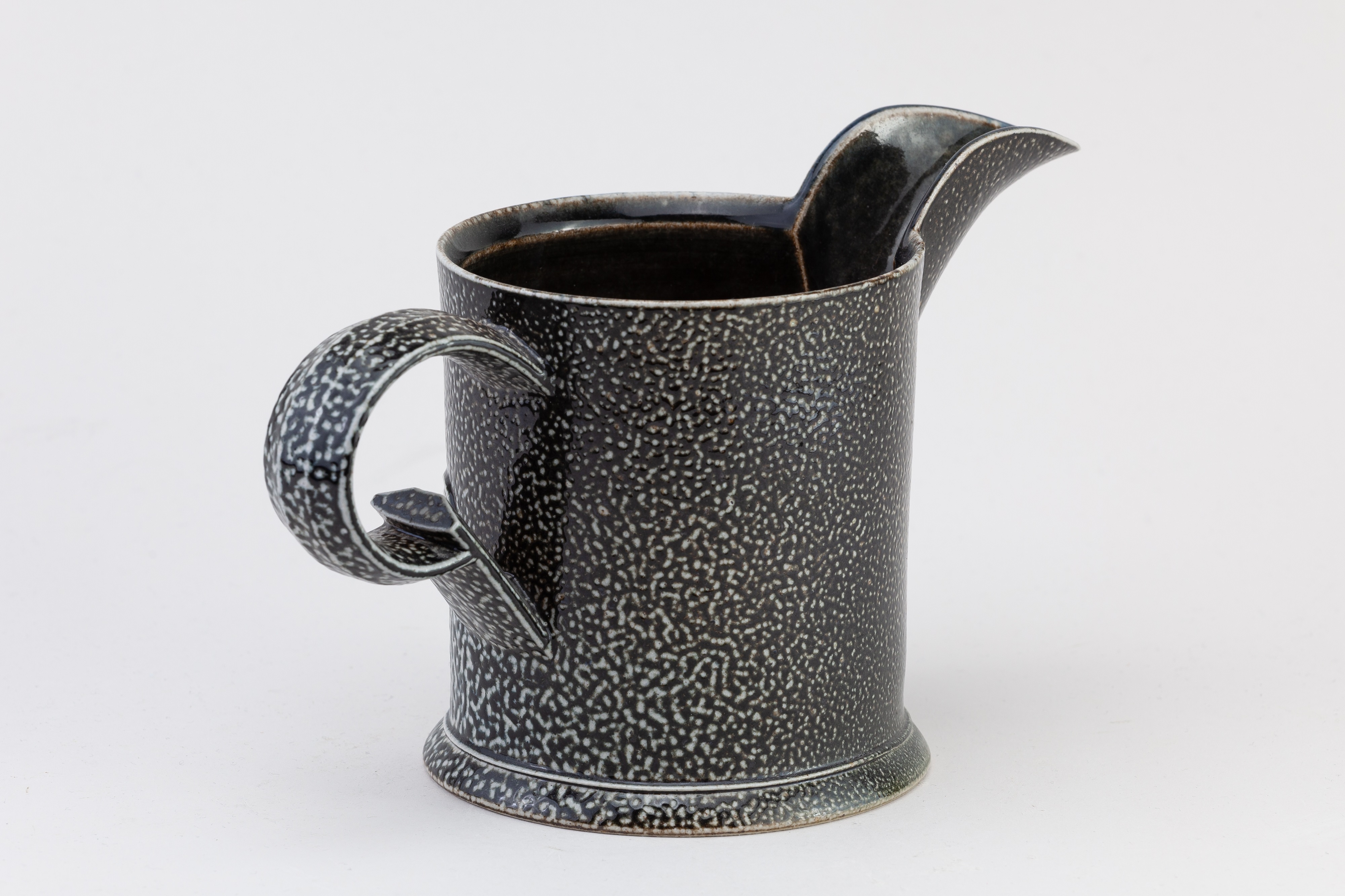 Lot 608 - WALTER KEELER (born 1942); a salt glazed jug,