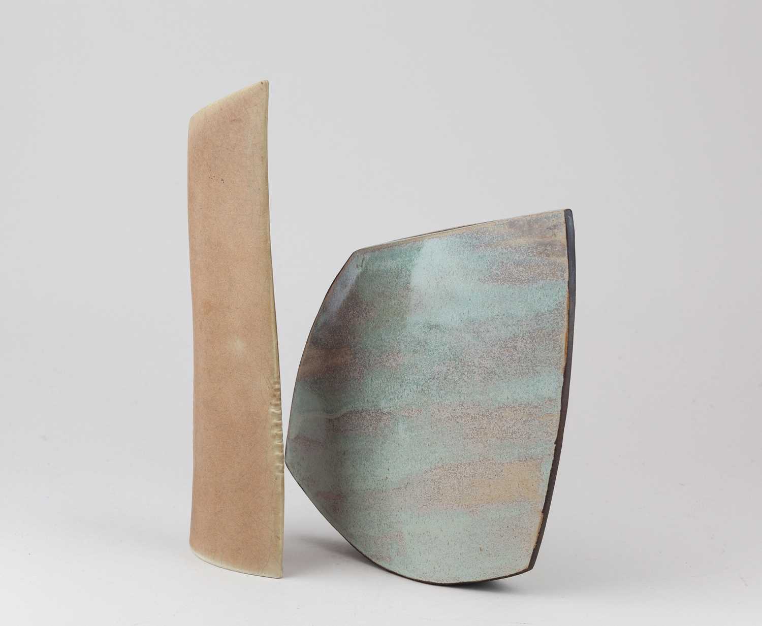 Lot 601 - VAL BARRY (1937-2018); a wide stoneware sail