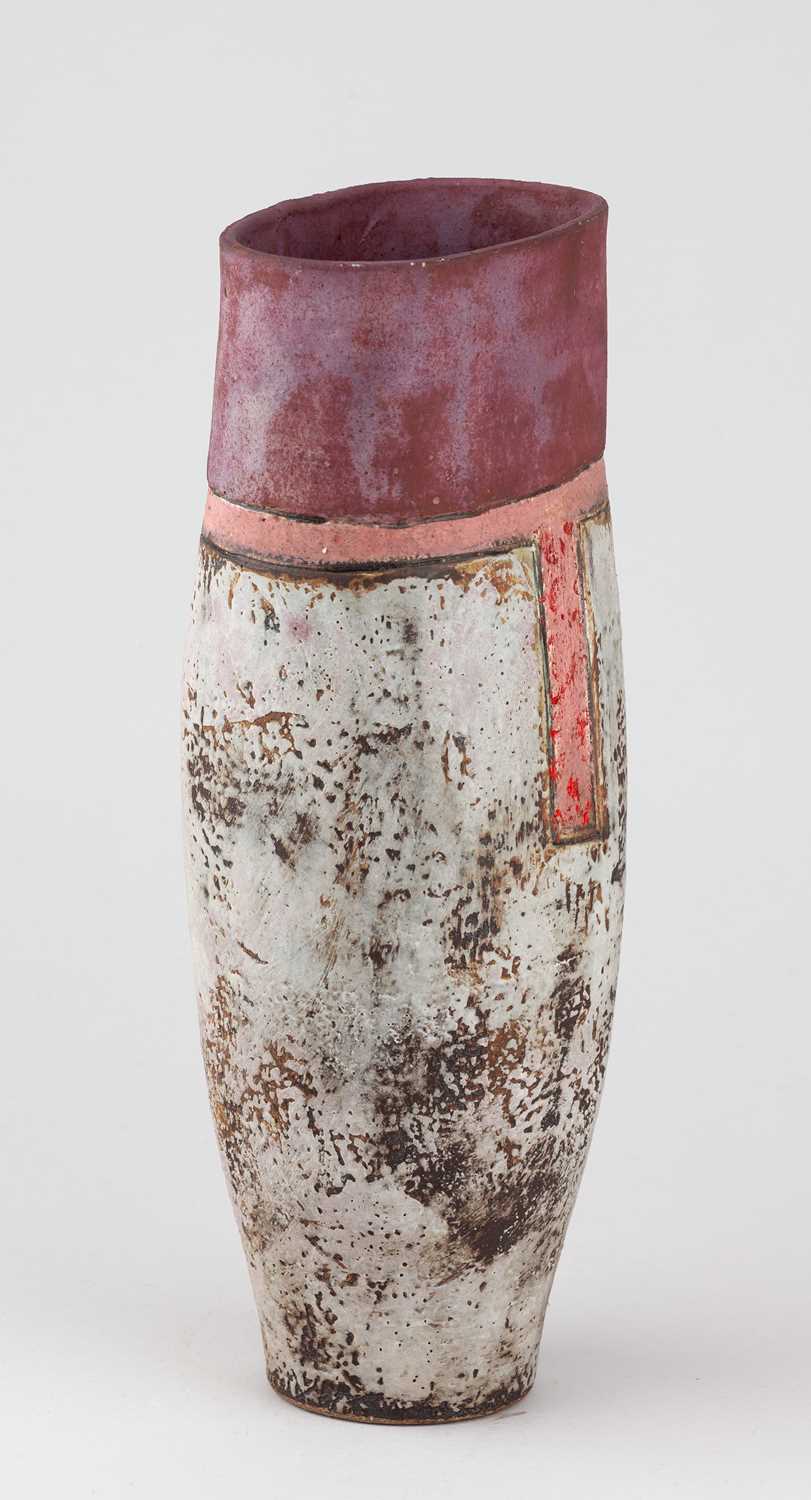 Lot 523 - ROBIN WELCH (1936-2019); an oval stoneware