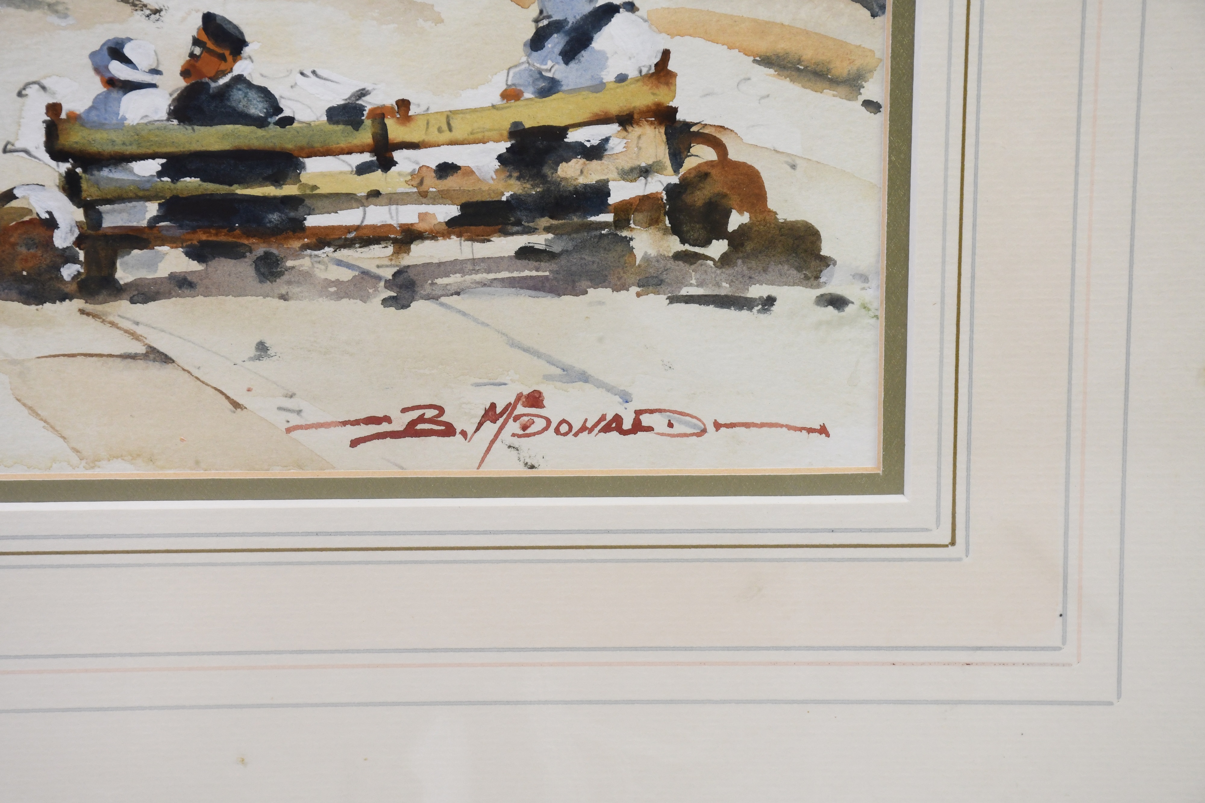 Lot 1227 - BERNARD MCDONALD (born 1944); watercolour,