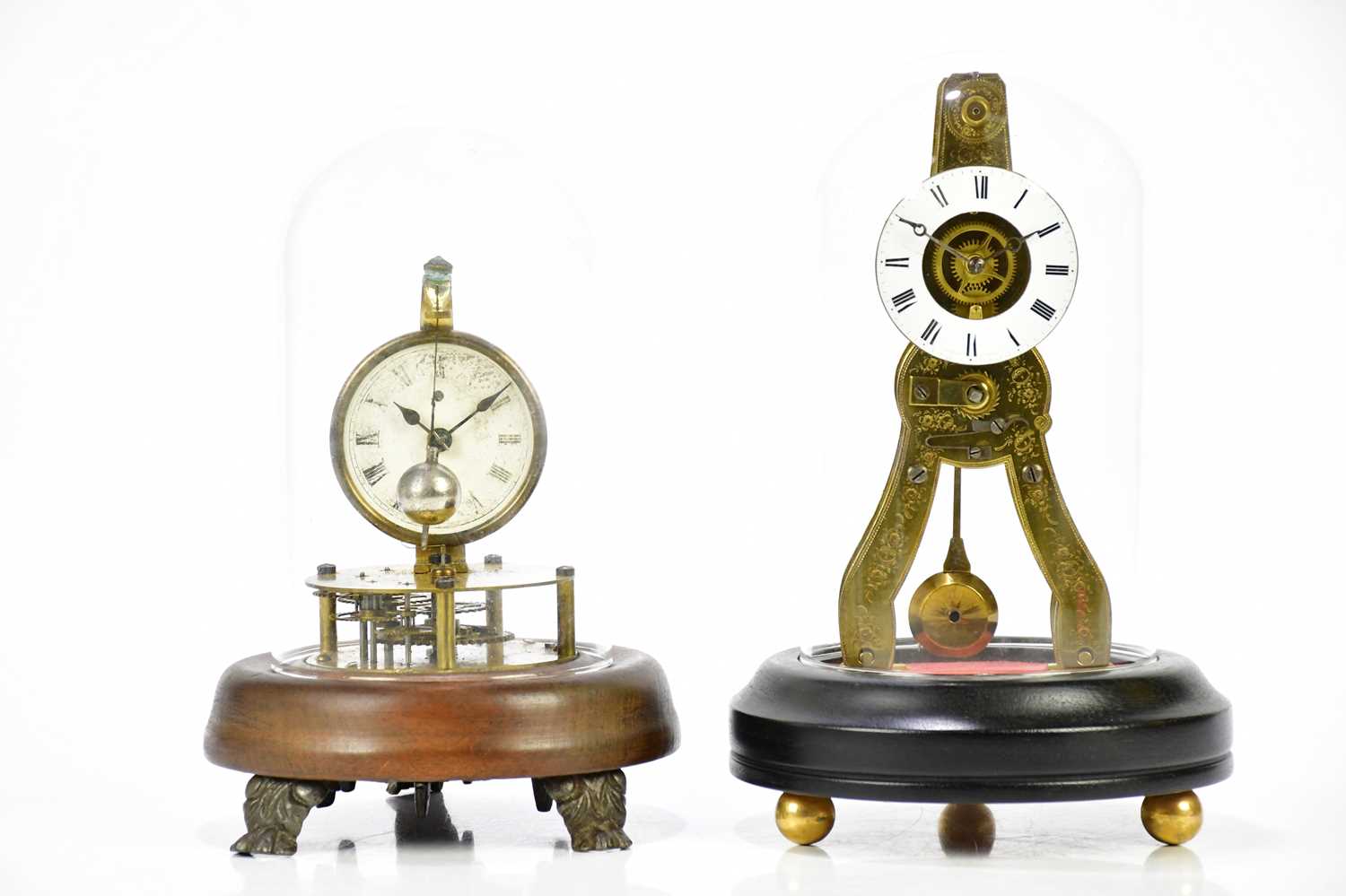 Lot 2106 - A late 19th century French brass skeleton