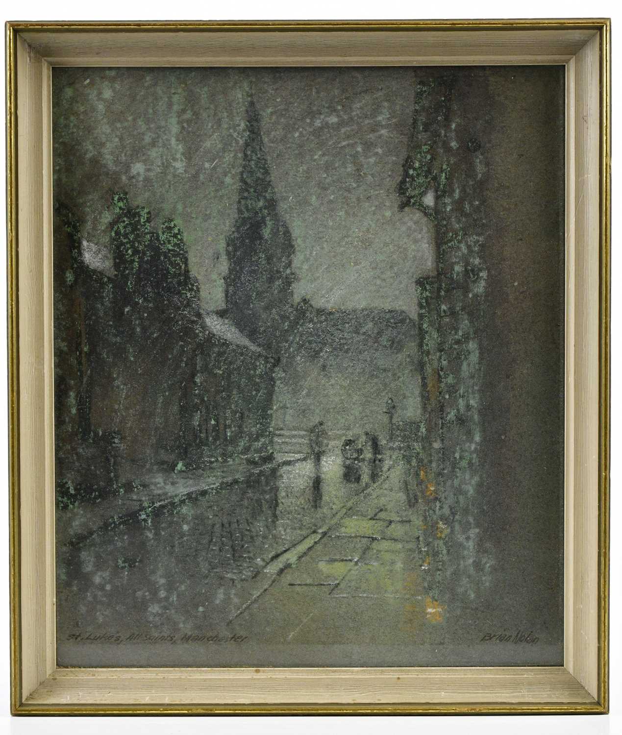 Lot 216 - BRIAN NOLAN (1931-2019); pastel, 'St Luke's,