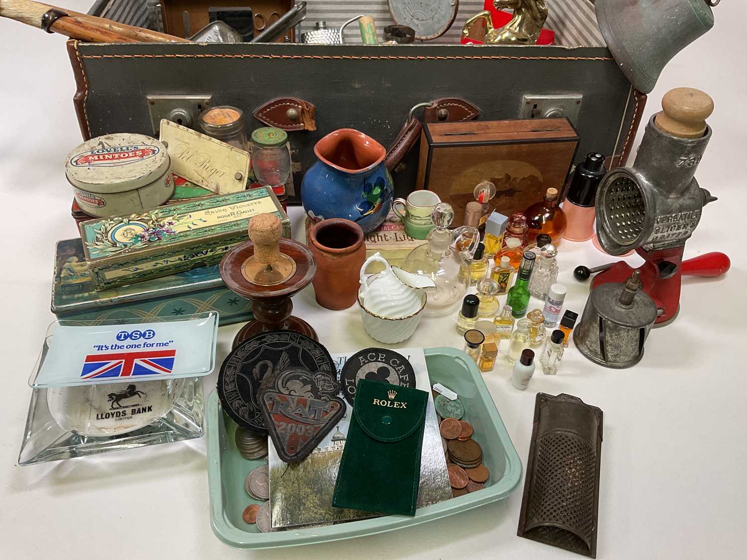 Lot 33 - A vintage suitcase full of collectors' items