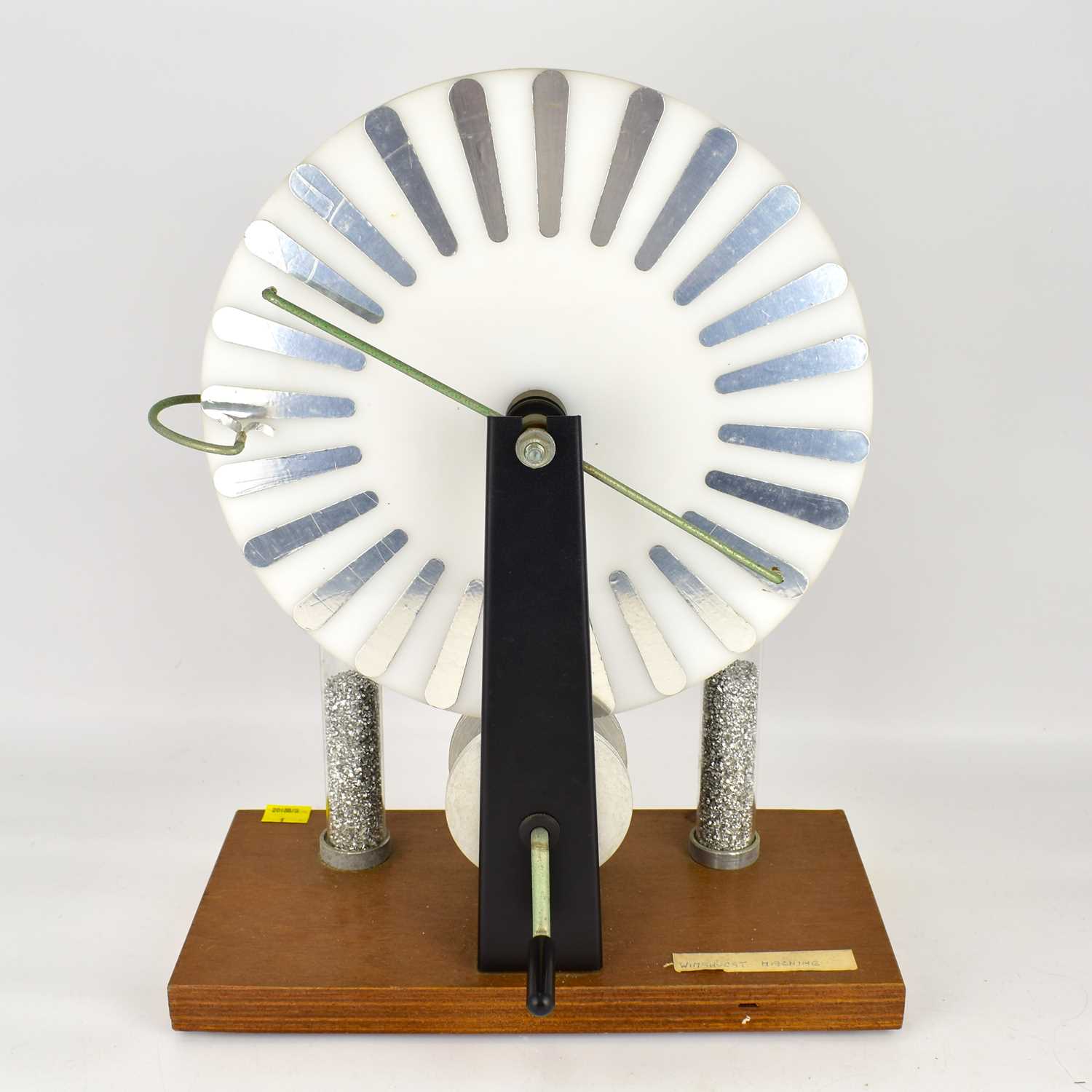 Lot 363 - A vintage school used Wimshurst machine,