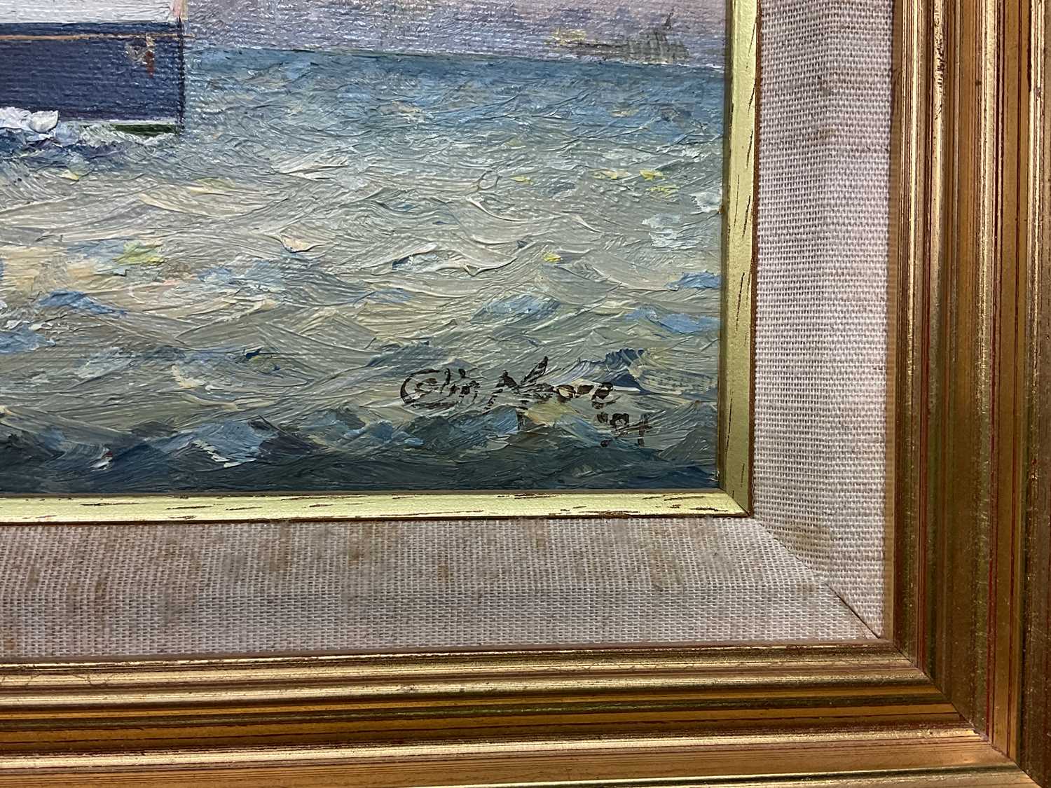 Lot 341 - COLIN MOORE; oil on canvas, 'The Medway