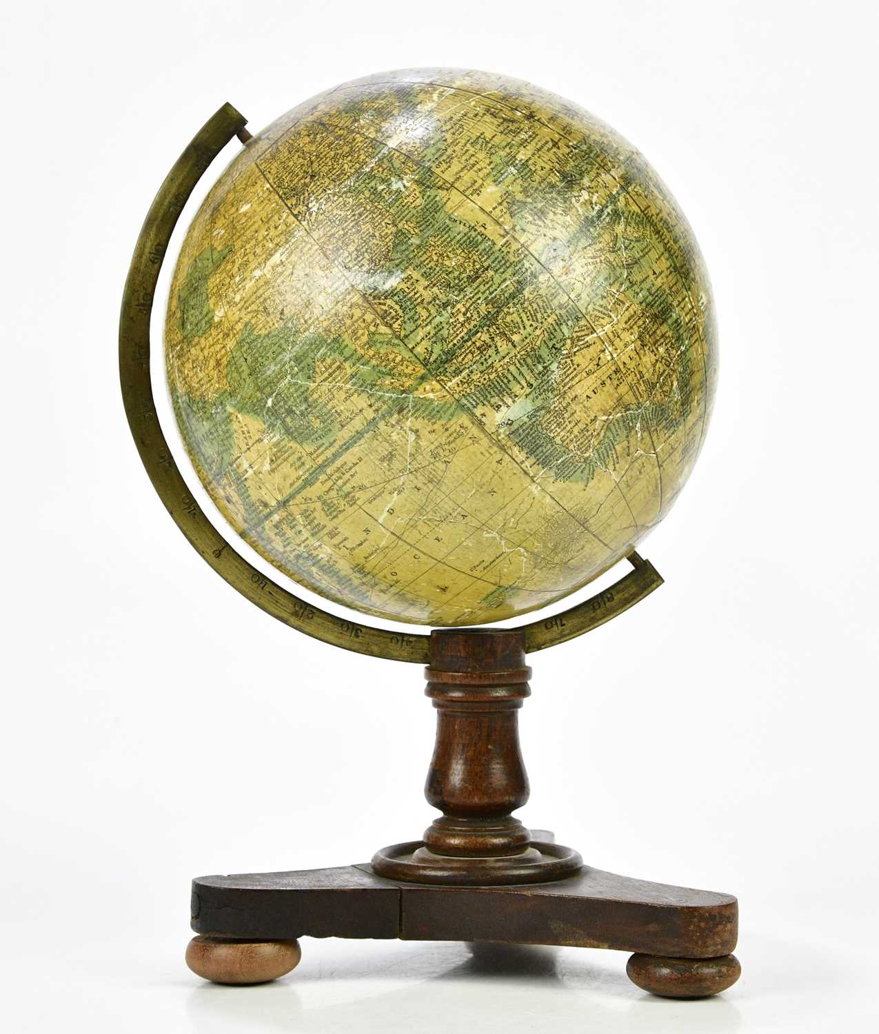 Lot 2160 - GEORGE WOODWARD; a 7inch terrestrial globe,