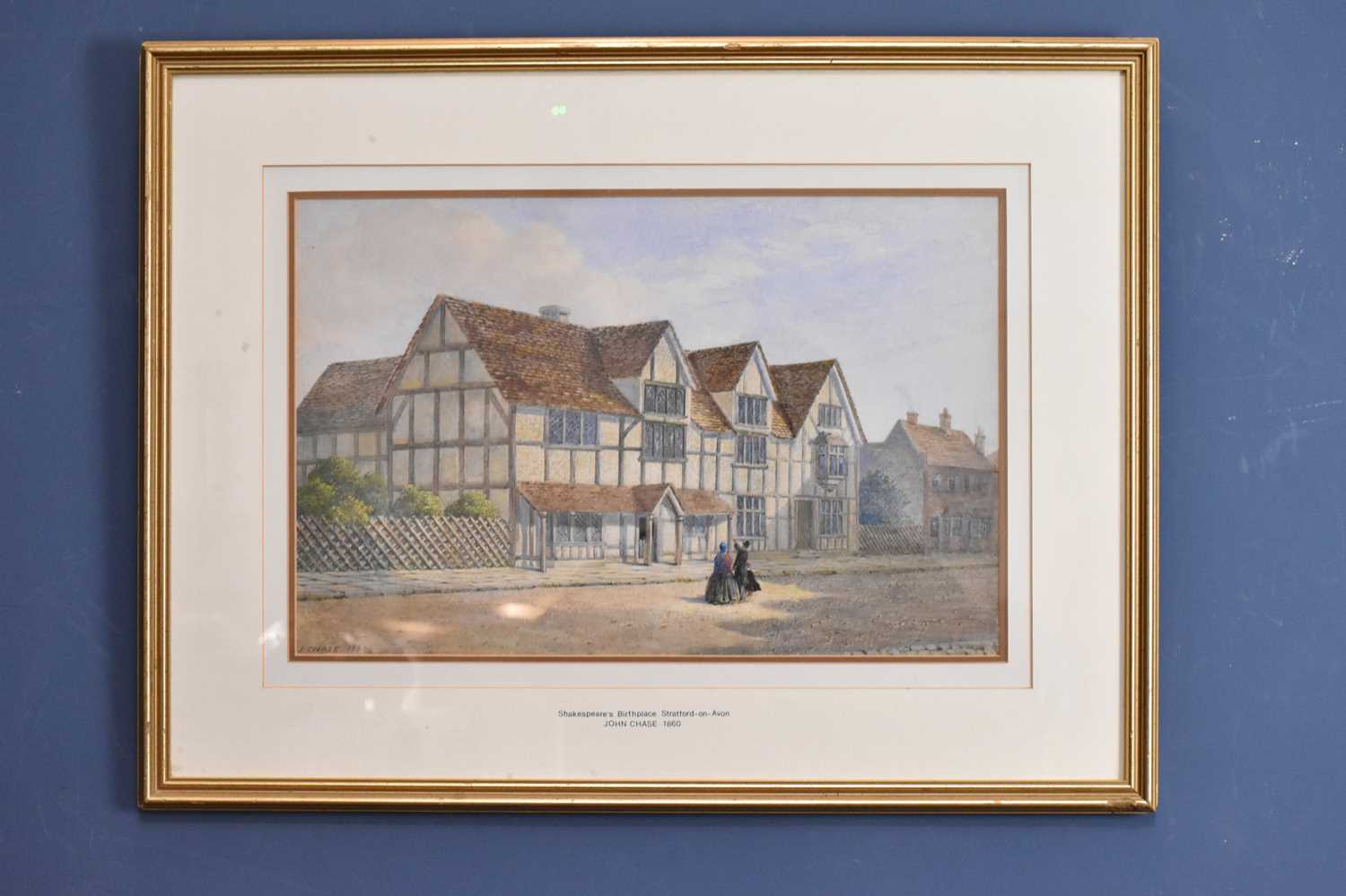 Lot 2491 - JOHN CHASE MWS (1810-1879); watercolour,