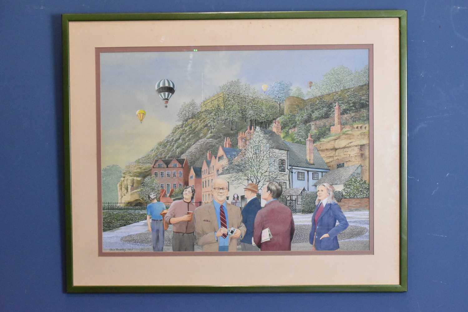 Lot 2498 - CHRIS BRIERLEY; watercolour, ‘Hot Air