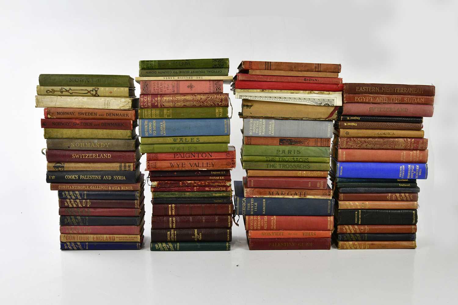 Lot 497 - A large collection of travel guides and road