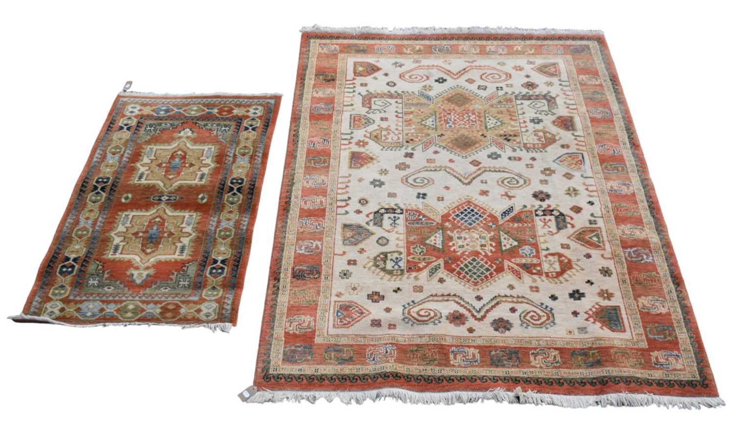 Lot 365 - A Kabir rug, approx 170 x 235cm, and a