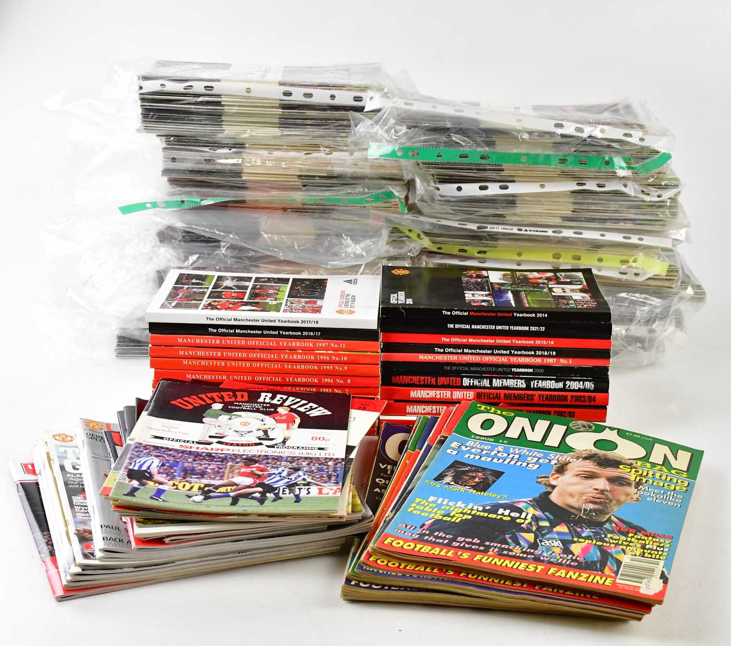 Lot 2297 - MANCHESTER UNITED; a collection of football