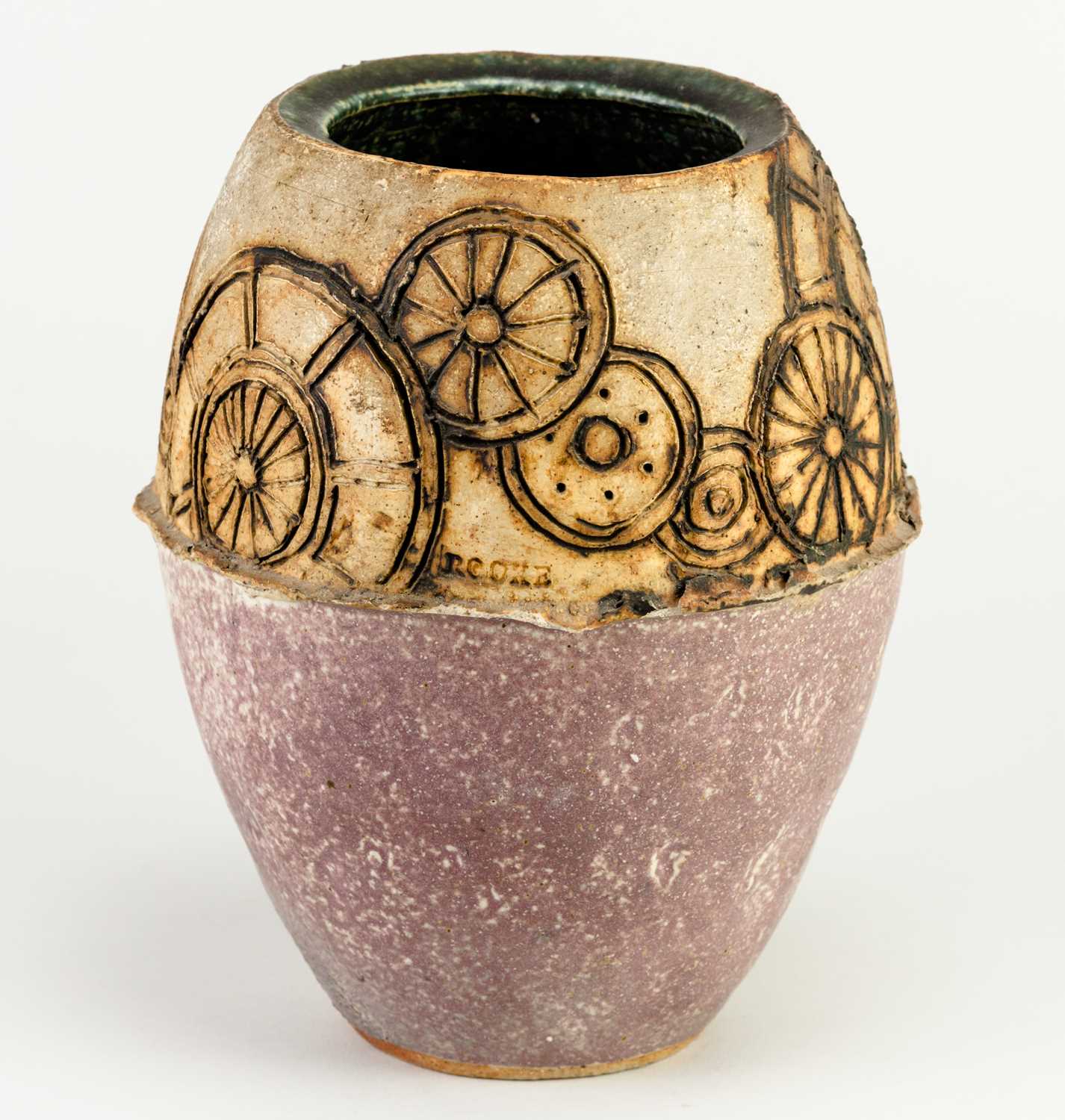 Lot 98 - BERNARD ROOKE (born 1938); a stoneware vase