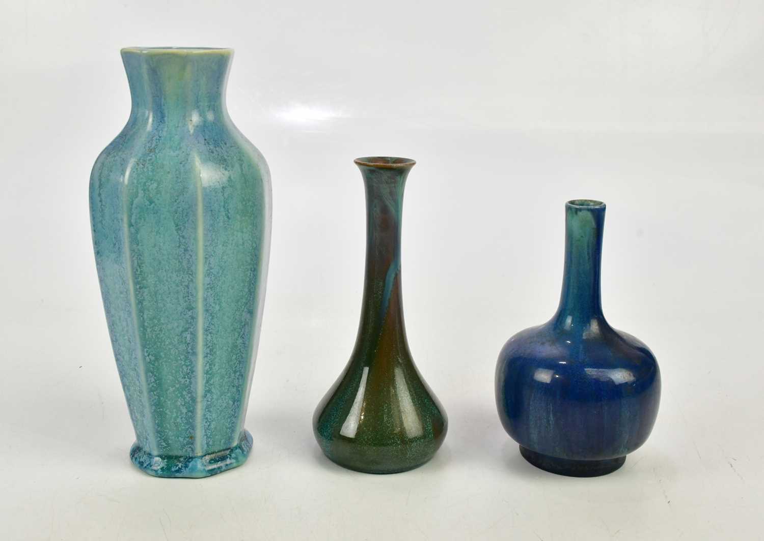 Lot 2274 - PILKINGTONS ROYAL LANCASTRIAN; three vases