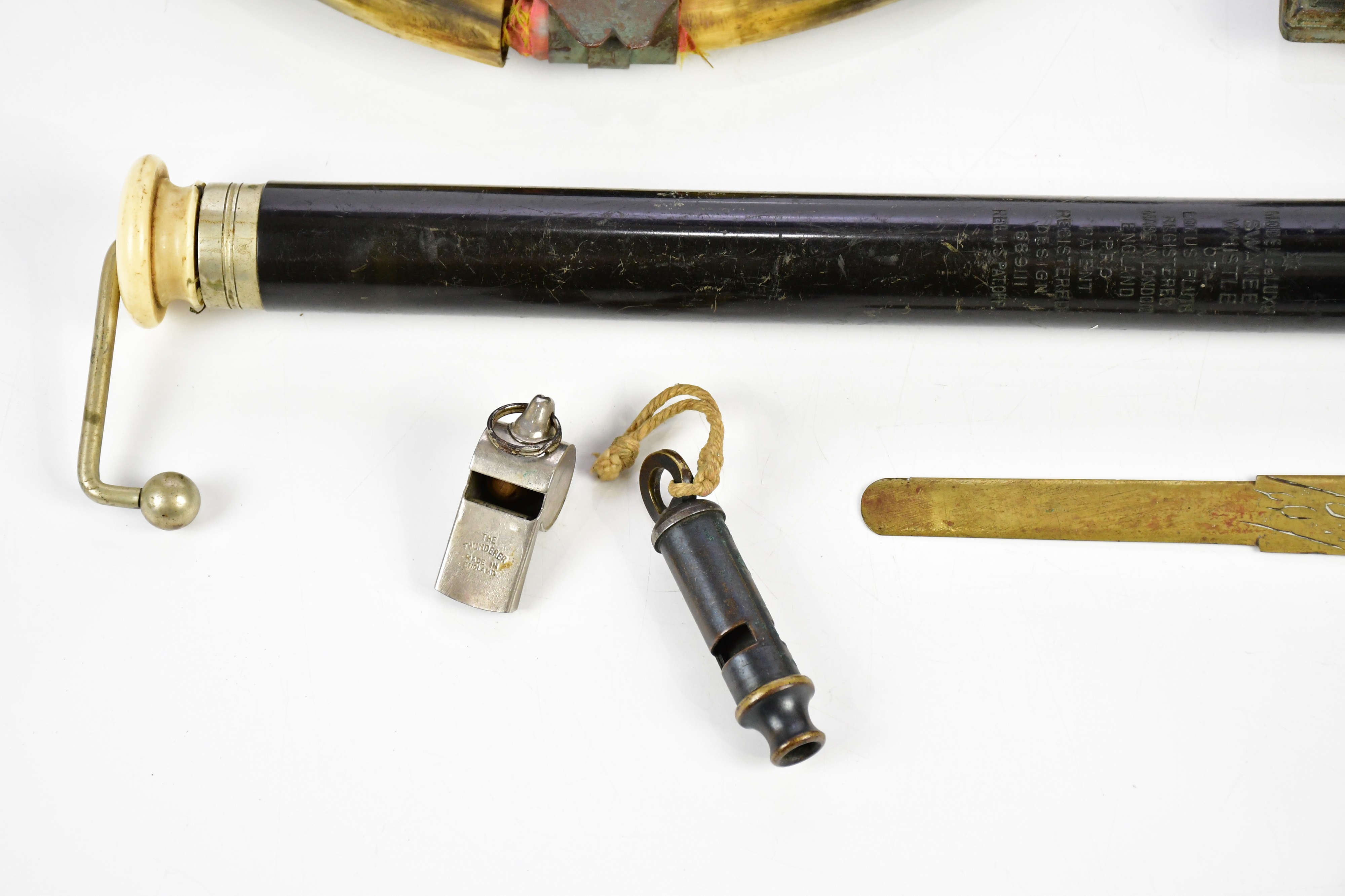 Lot 1610 - A Gordon Highlanders by dnd regimental horn