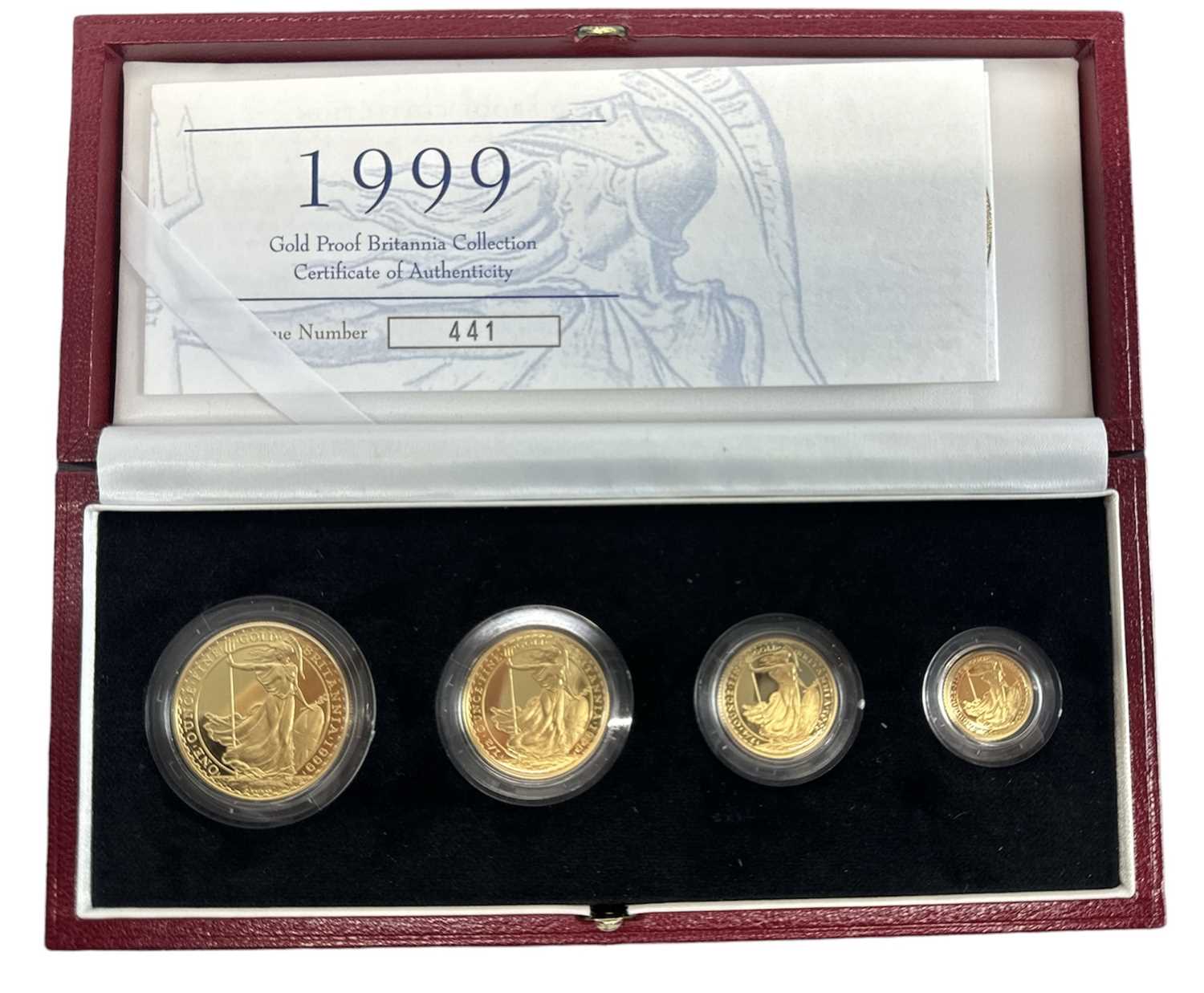 Lot 755 - THE ROYAL MINT; a 1999 Gold Proof Britannia