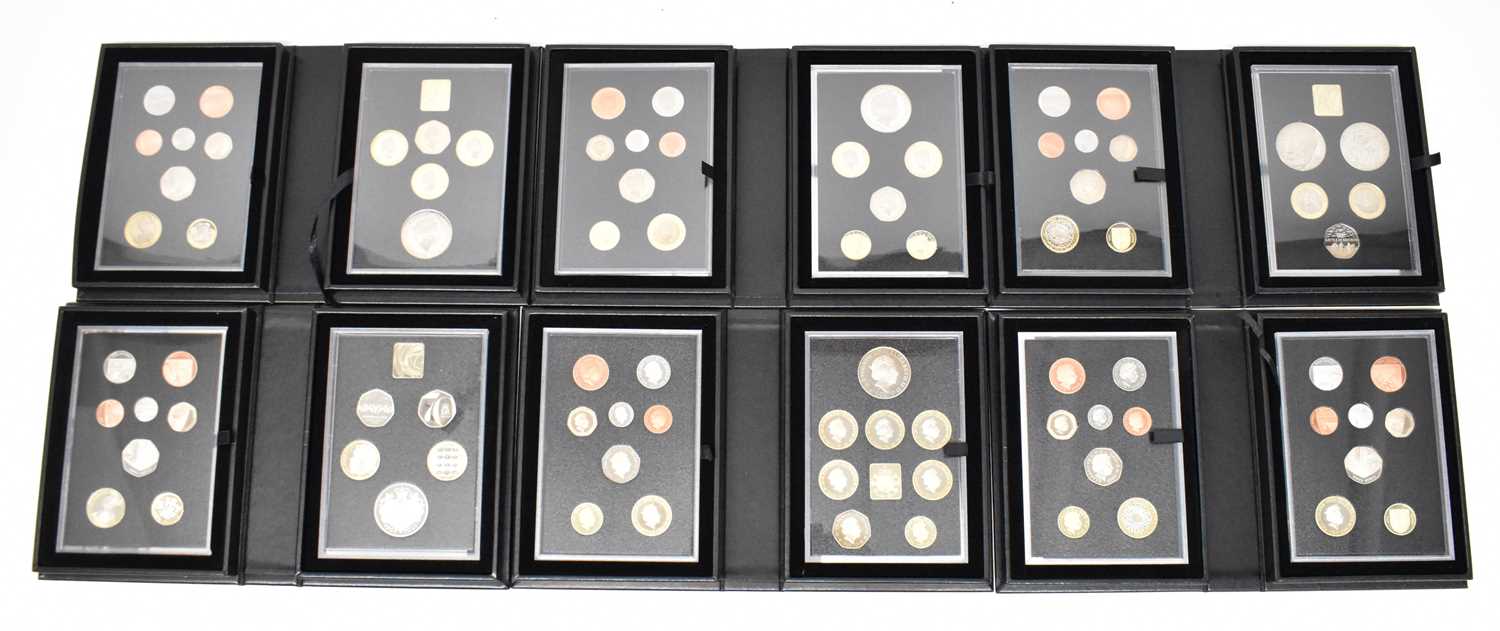 Lot 805 - A set of commemorative proof coin sets from