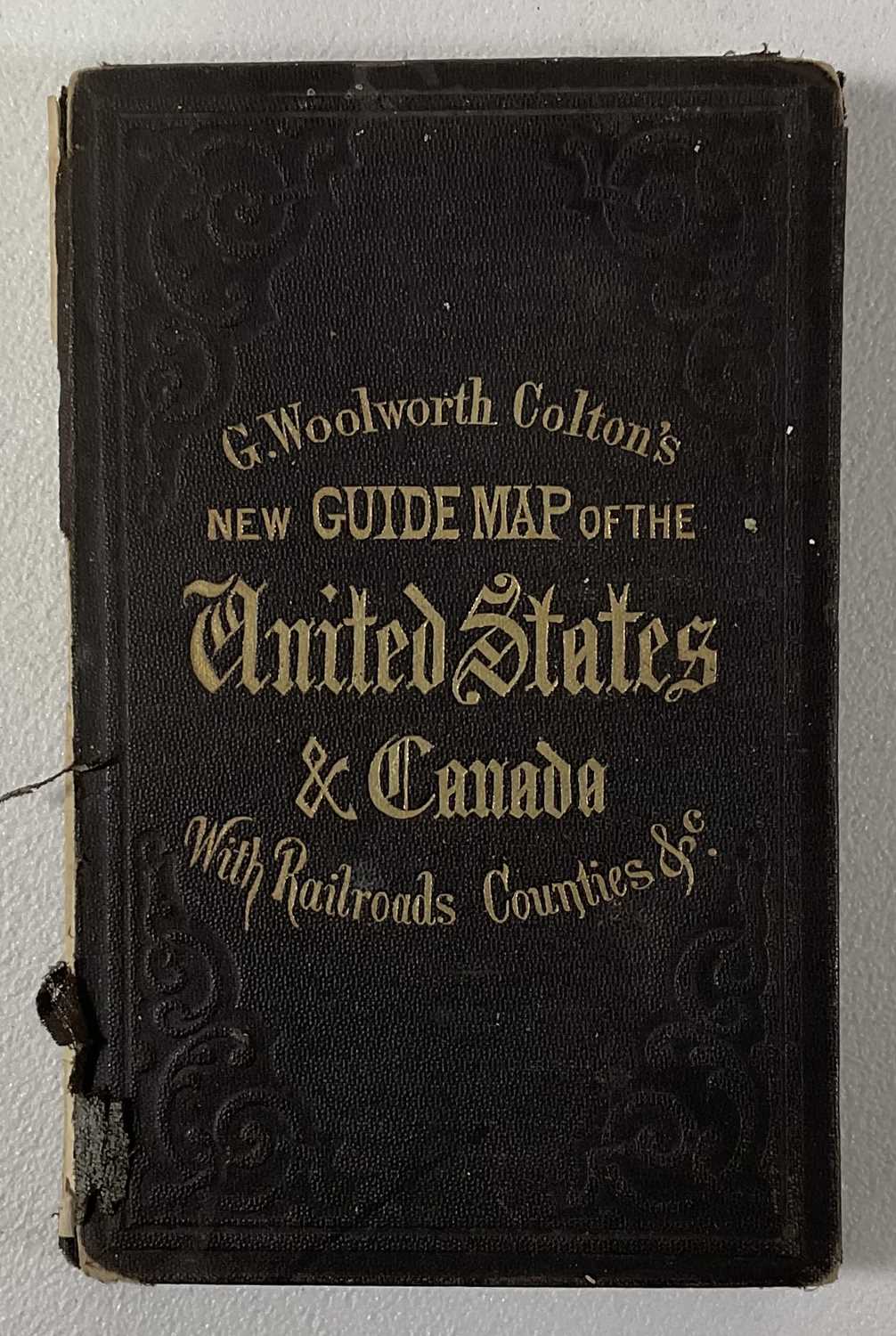 Lot 410 - G. WOOLWORTH COLTON'S; 'New Guide Map of the