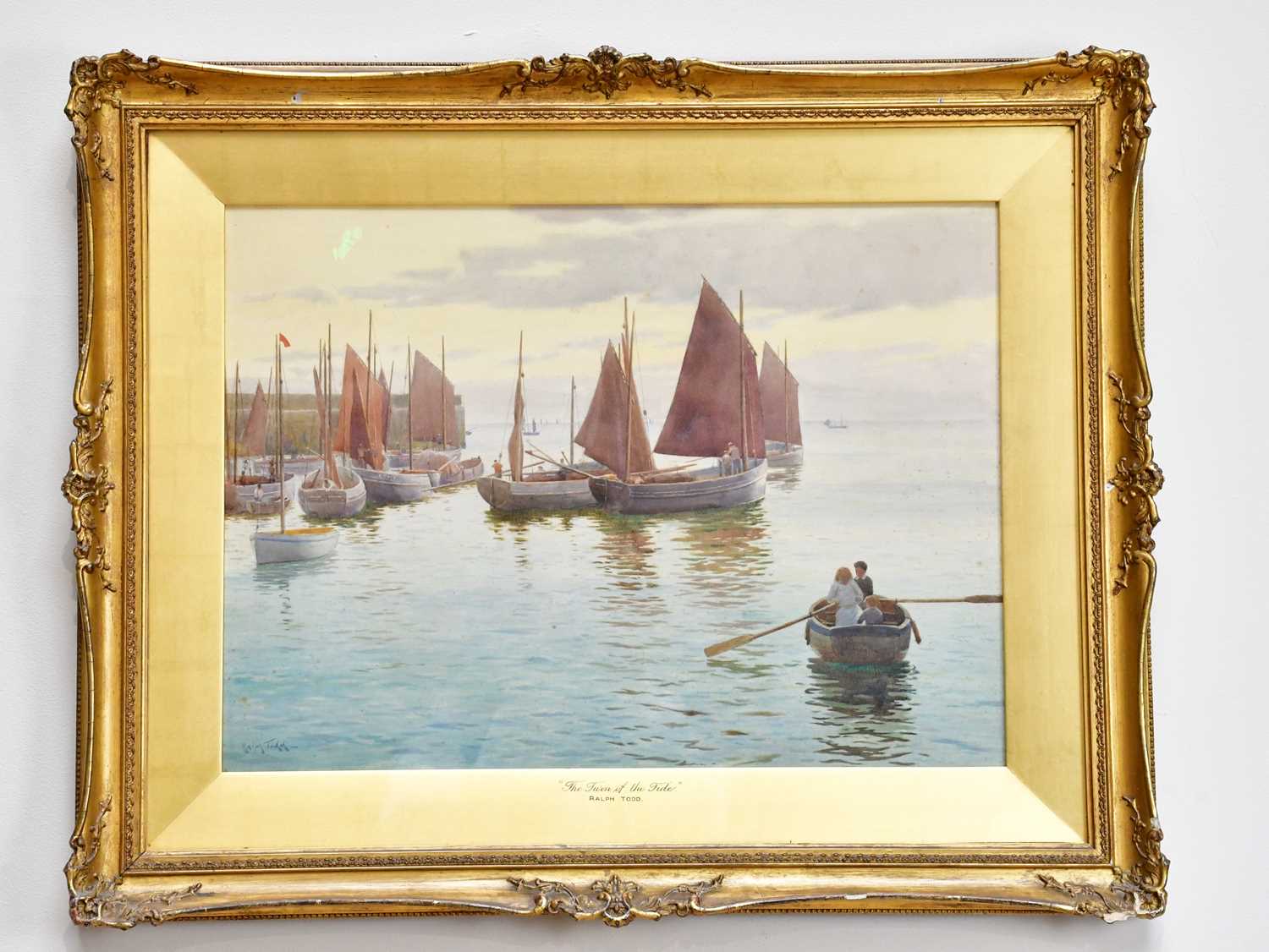 Lot 1613 - RALPH TODD; watercolour, 'The Turn of the