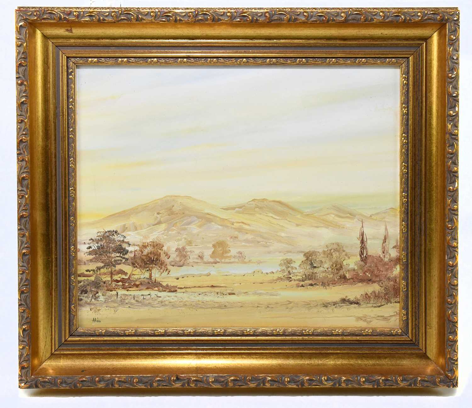 Lot 1081 - AKIN OF MALVERN; oil on board, ‘The