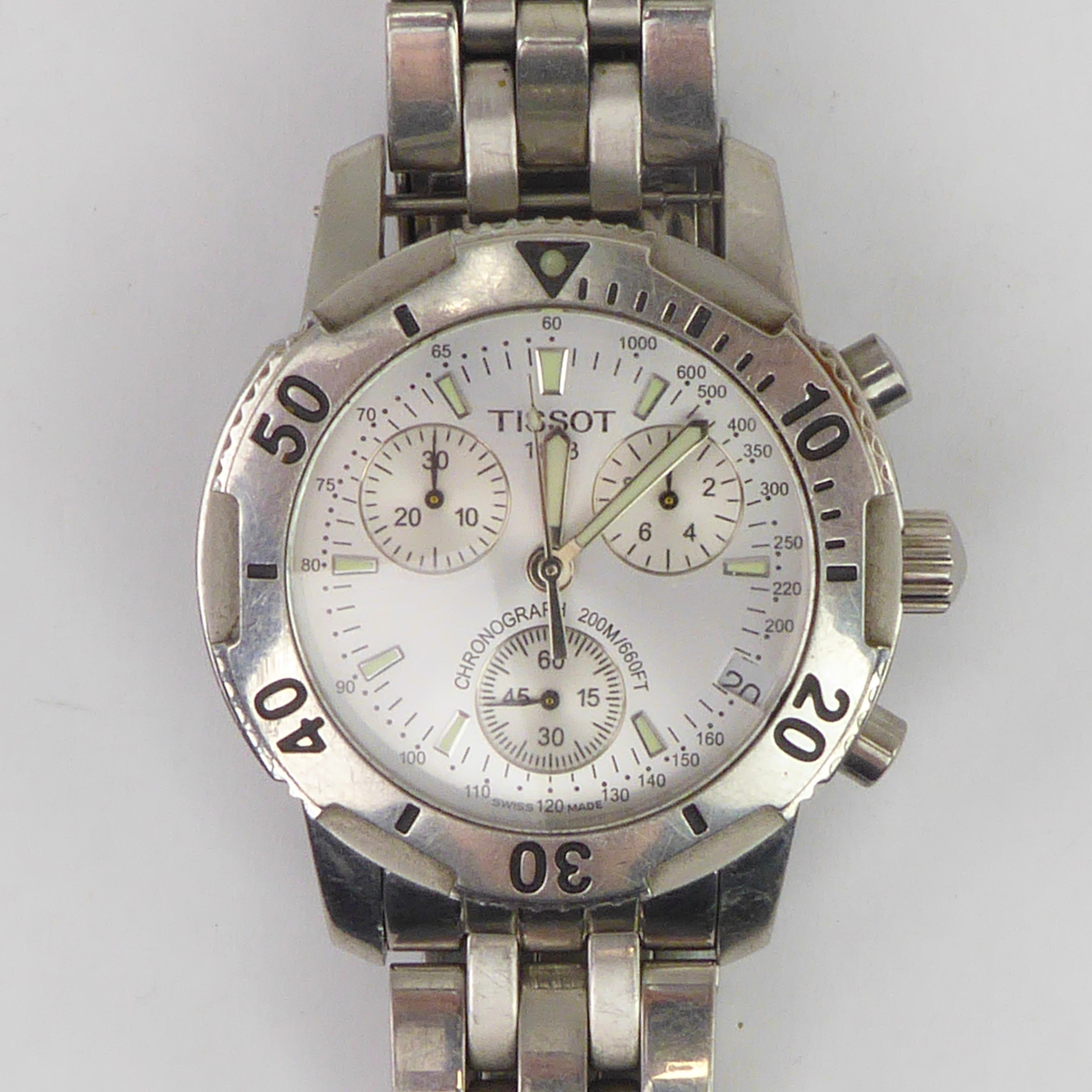 Lot 1071 - TISSOT; a gentlemen's chronograph, model
