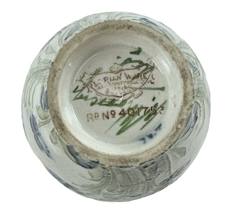 Lot 485 - MOORCROFT; a Florian Ware blue 'Poppy' vase,