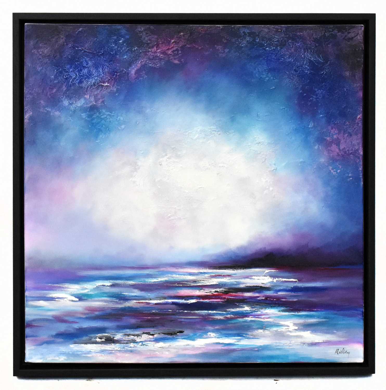 Lot 1336 - DAVID RIDLEY; oil on canvas, 'Calm Seas I',