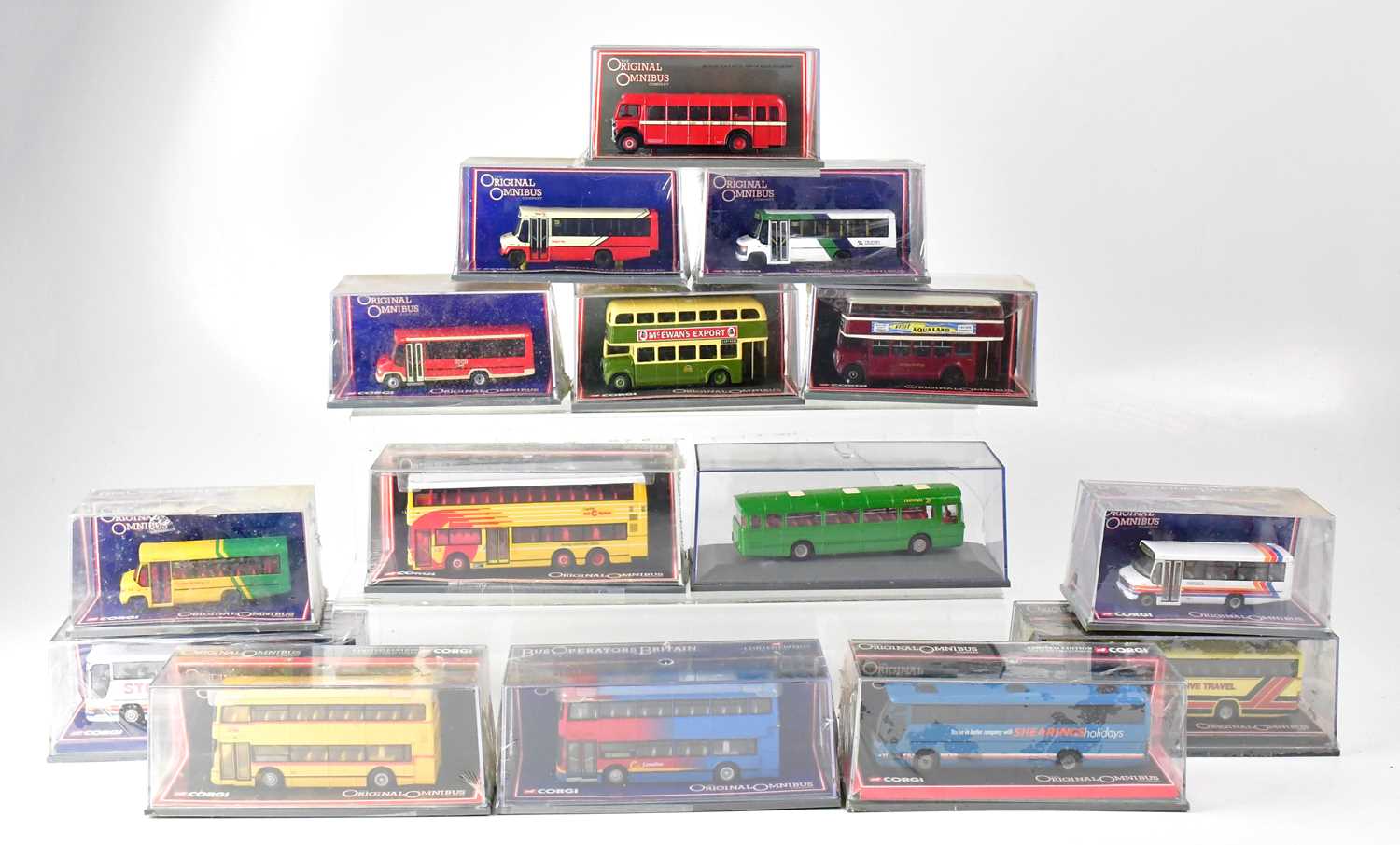 Lot 812 - CORGI; thirty-three 'The Original Omnibus