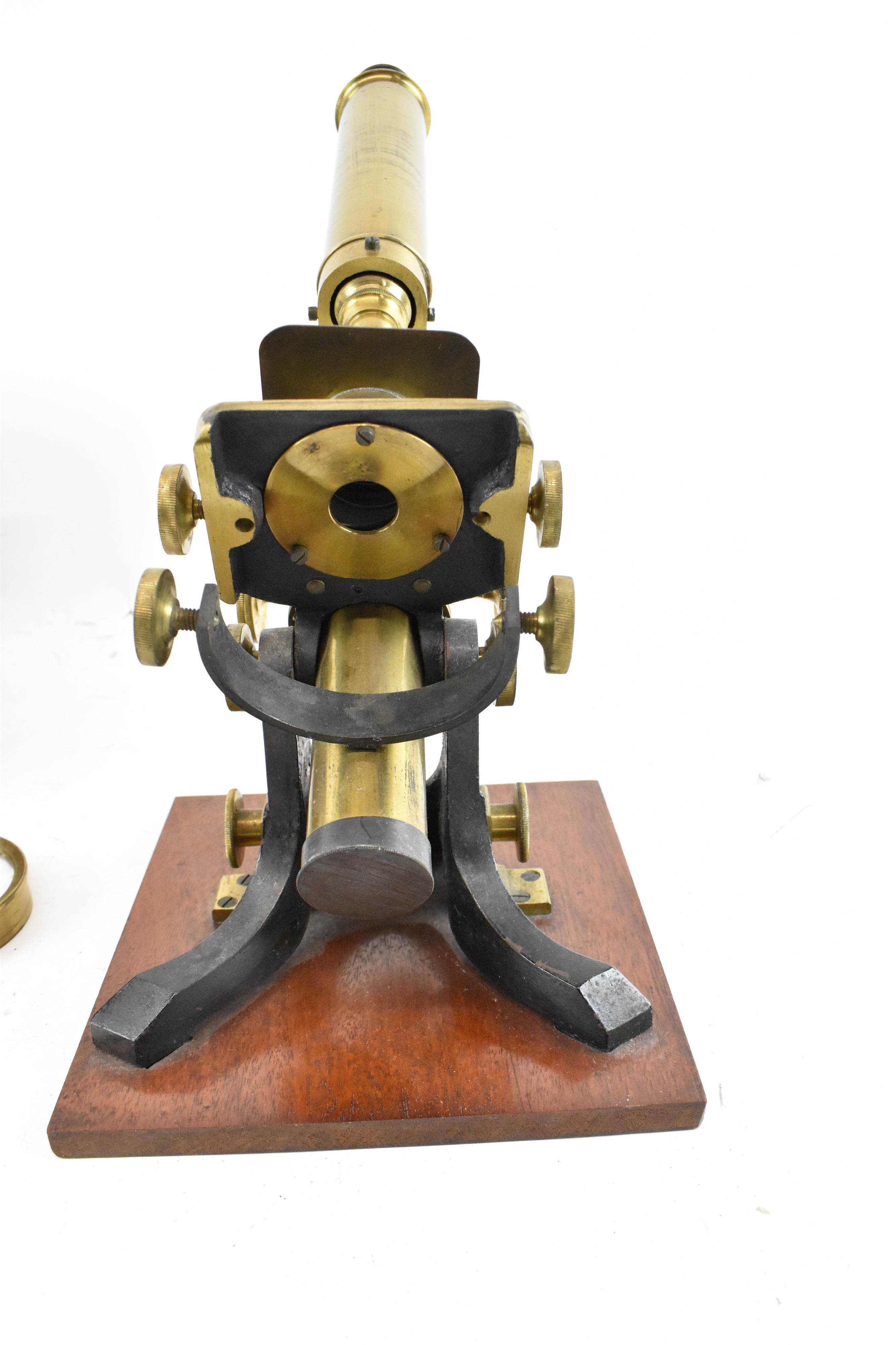 Lot 301 - A 19th century cased microscope, together