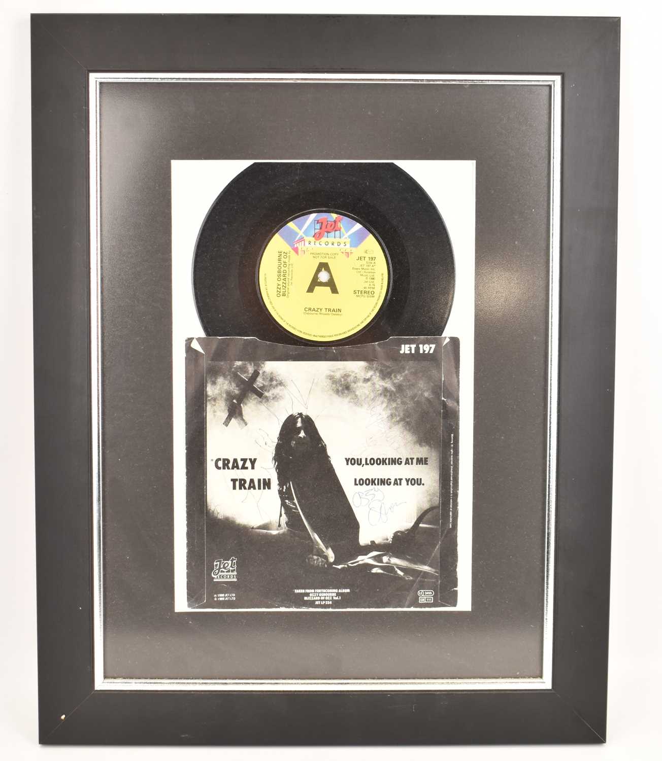 Lot 141 - CRAZY TRAIN; a single stereo record with