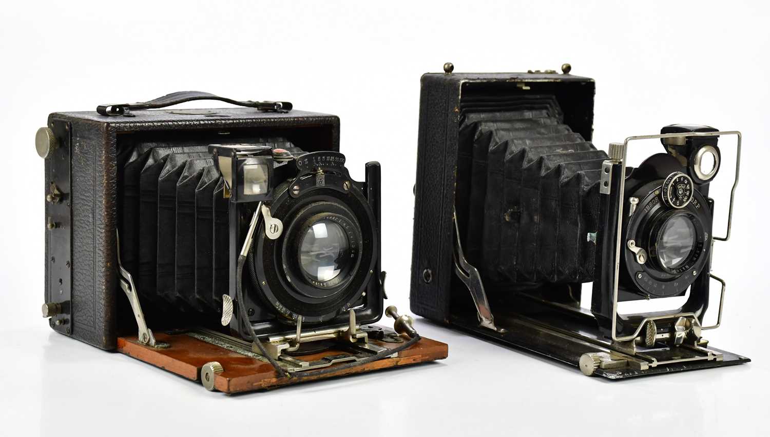 Lot 449 - Two early 20th century folding cameras,