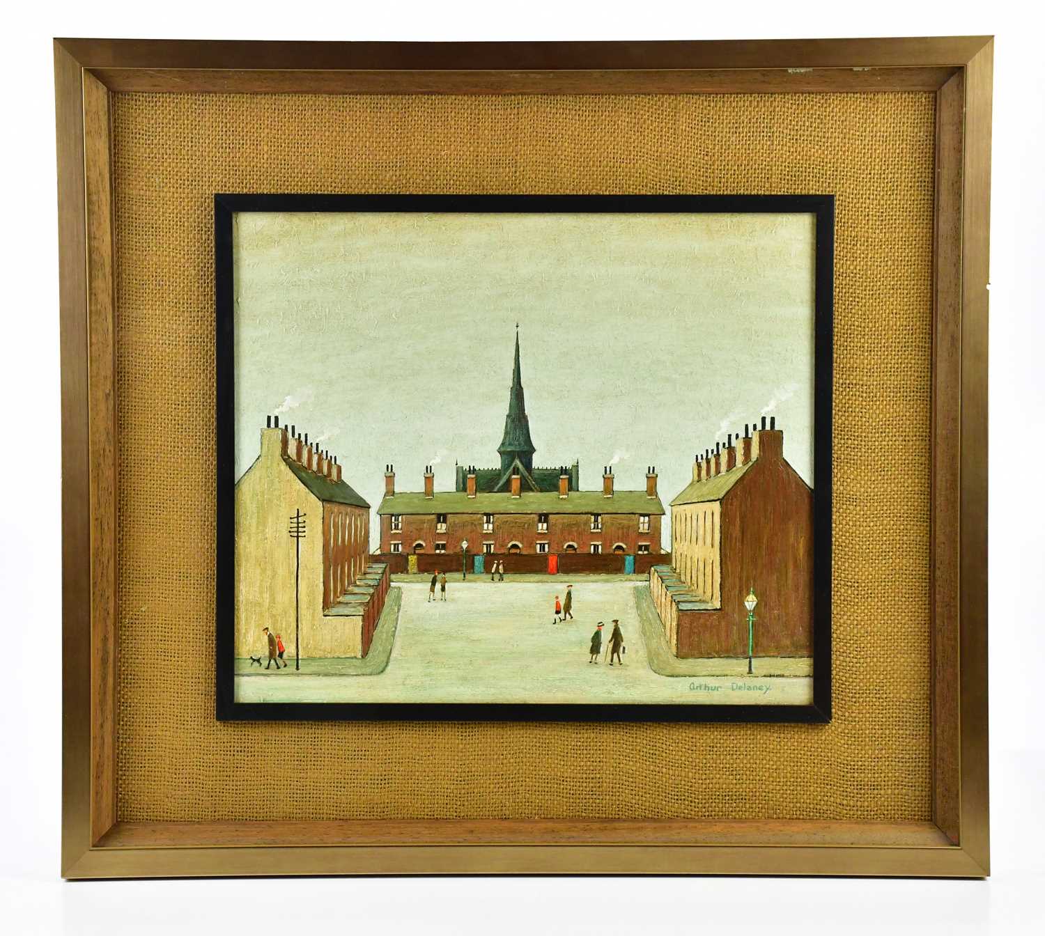 Lot 238 - ARTHUR DELANEY (1927-1987); oil on board,