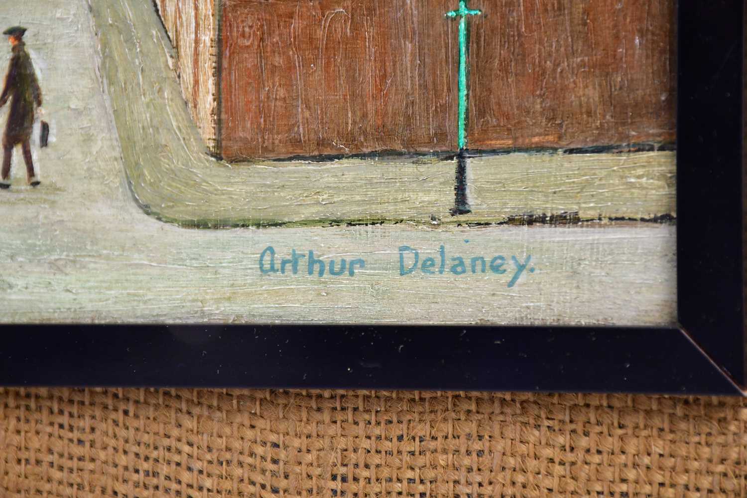 Lot 238 - ARTHUR DELANEY (1927-1987); oil on board,