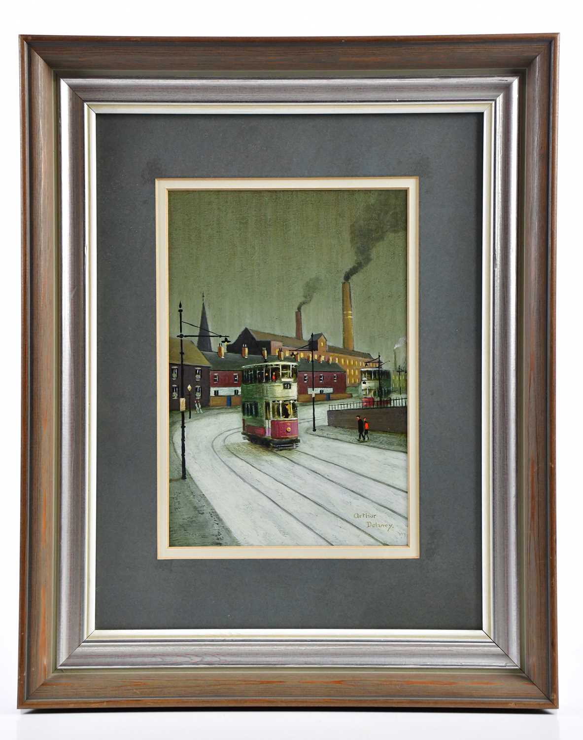 Lot 241 - ARTHUR DELANEY (1927-1987); oil on board,