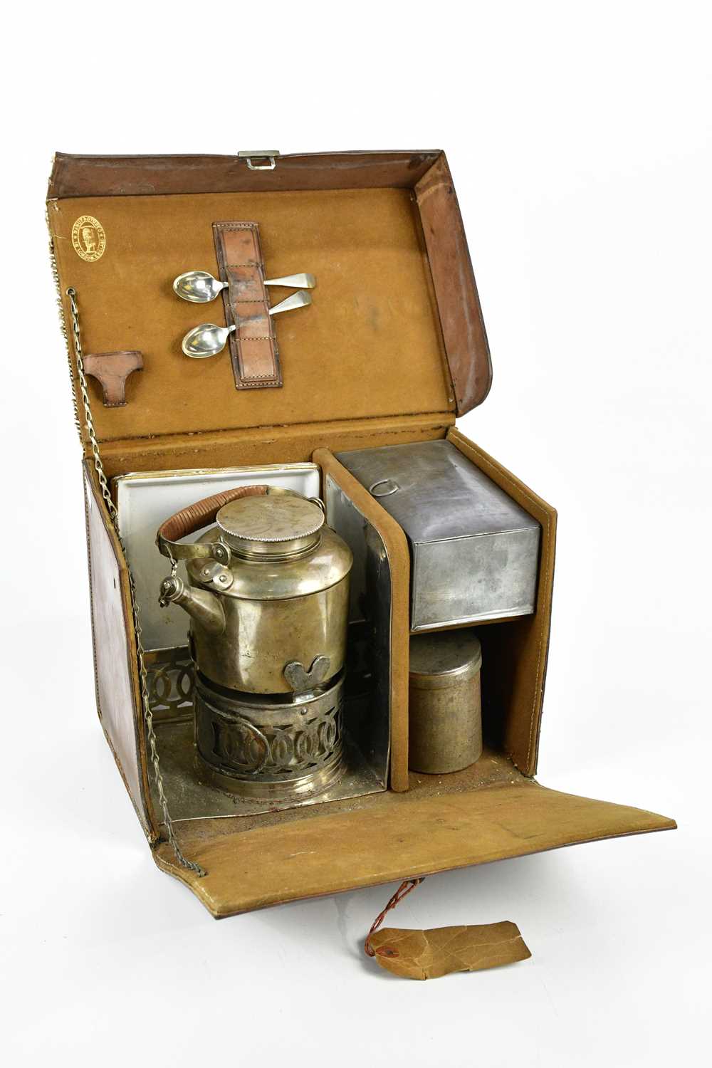 Lot 1282 - A 1940s cased picnic/camping set, including
