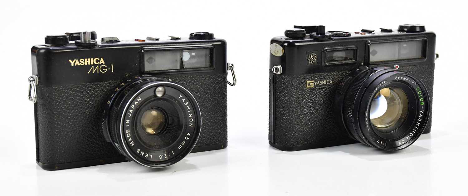 Lot 475 - YASHICA; two Yashica rangefinder cameras, to