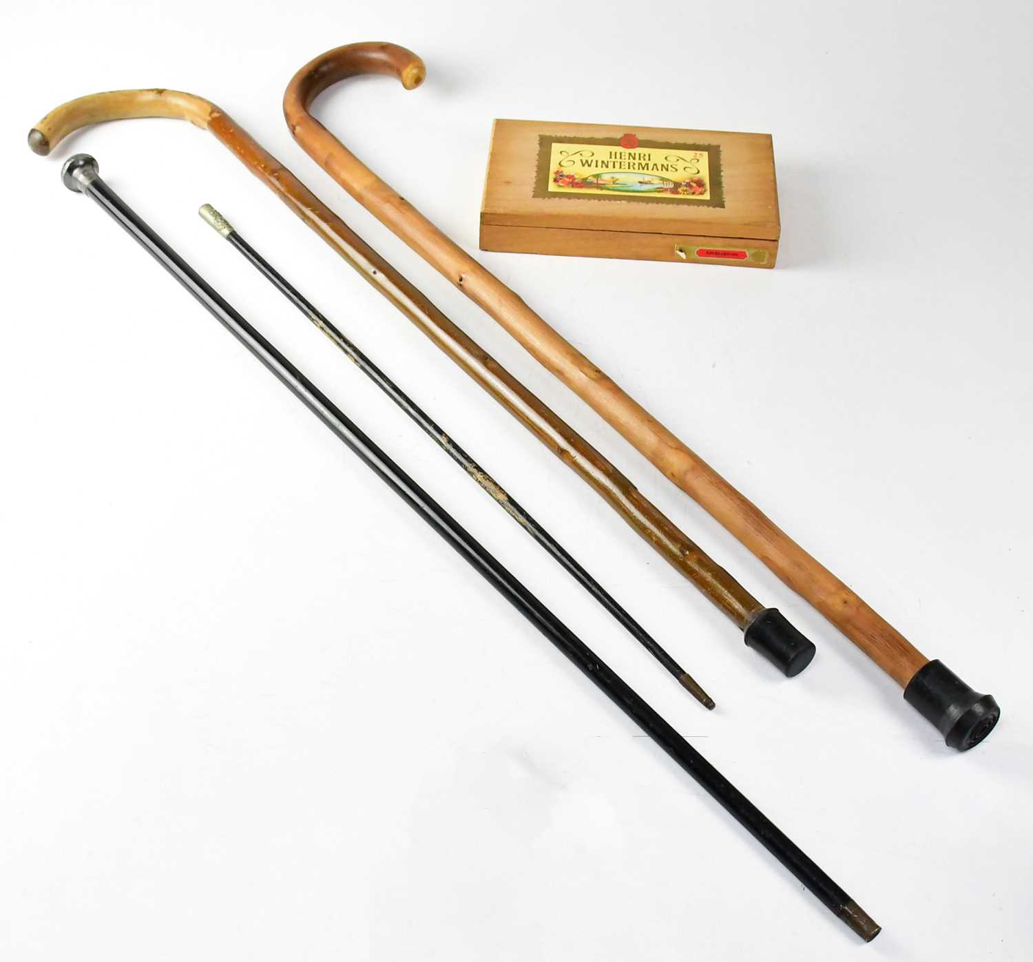 Lot 248 - A swagger stick with mount inscribed 'South
