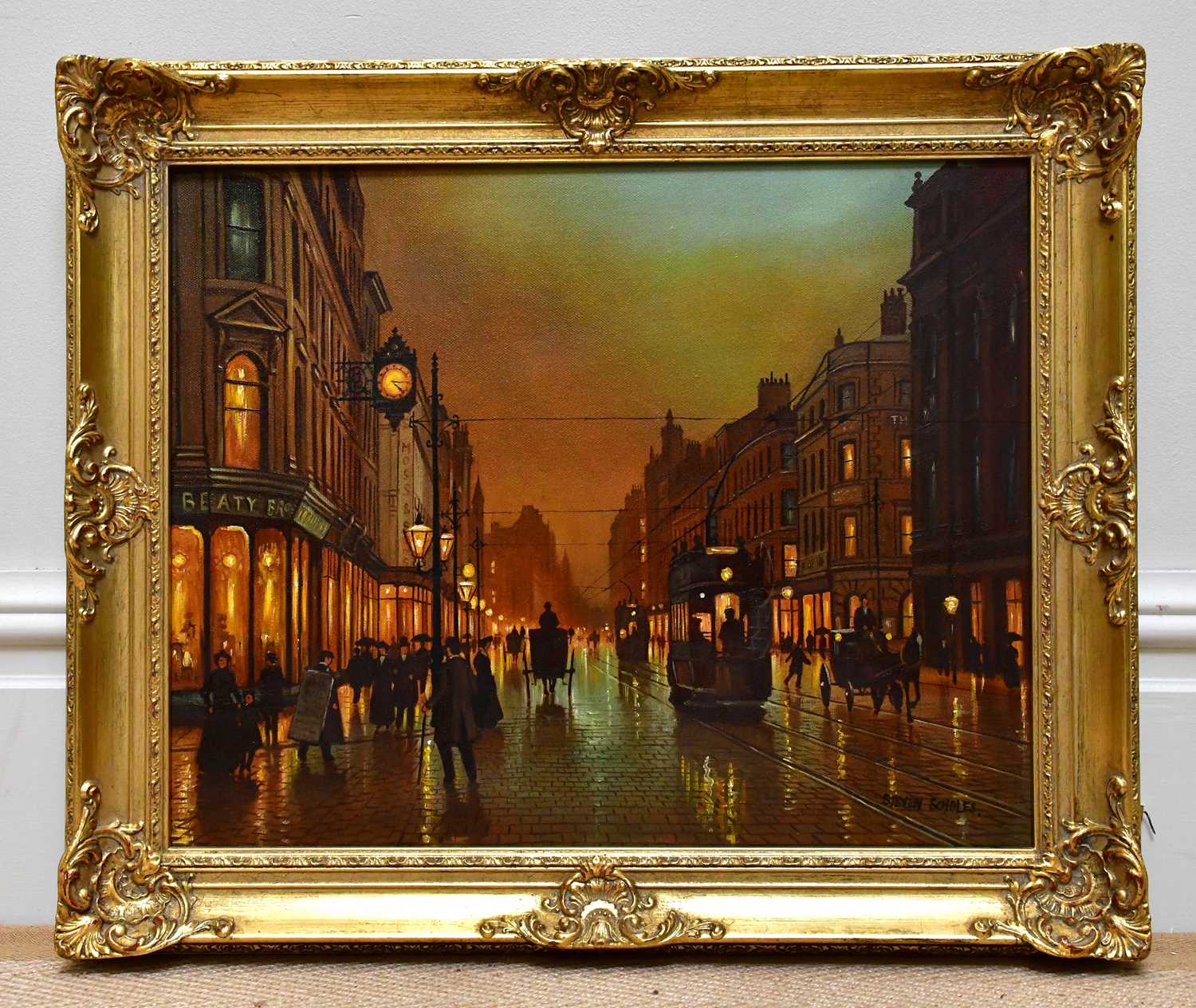 Lot 293 - STEVEN SCHOLES (born 1952); oil on canvas,