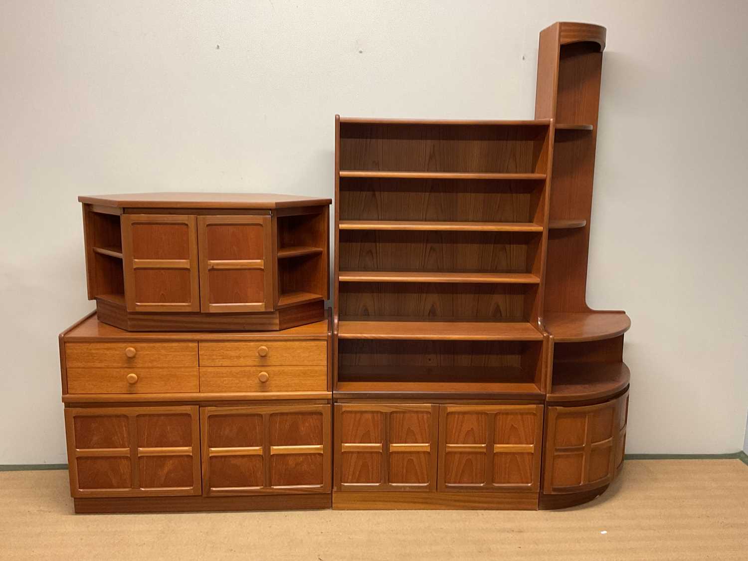 Lot 660 - NATHAN; four mid 20th century teak units,