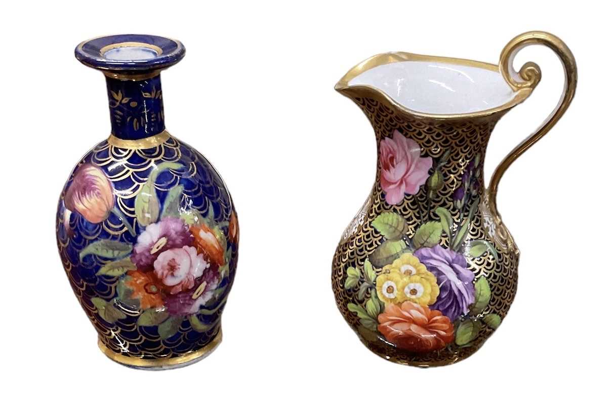 Lot 536 - SPODE; a '1166' pattern cream jug, height