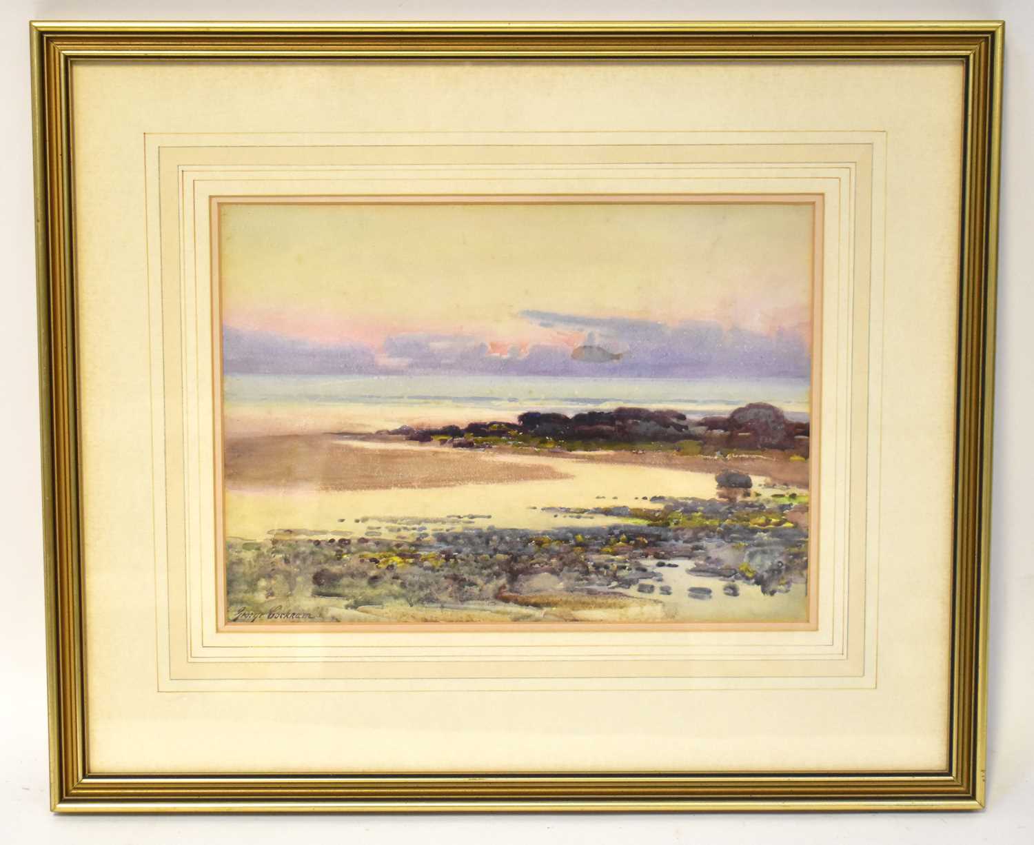 Lot 490 - GEORGE COCKRAM RI (1861-1950); watercolour,