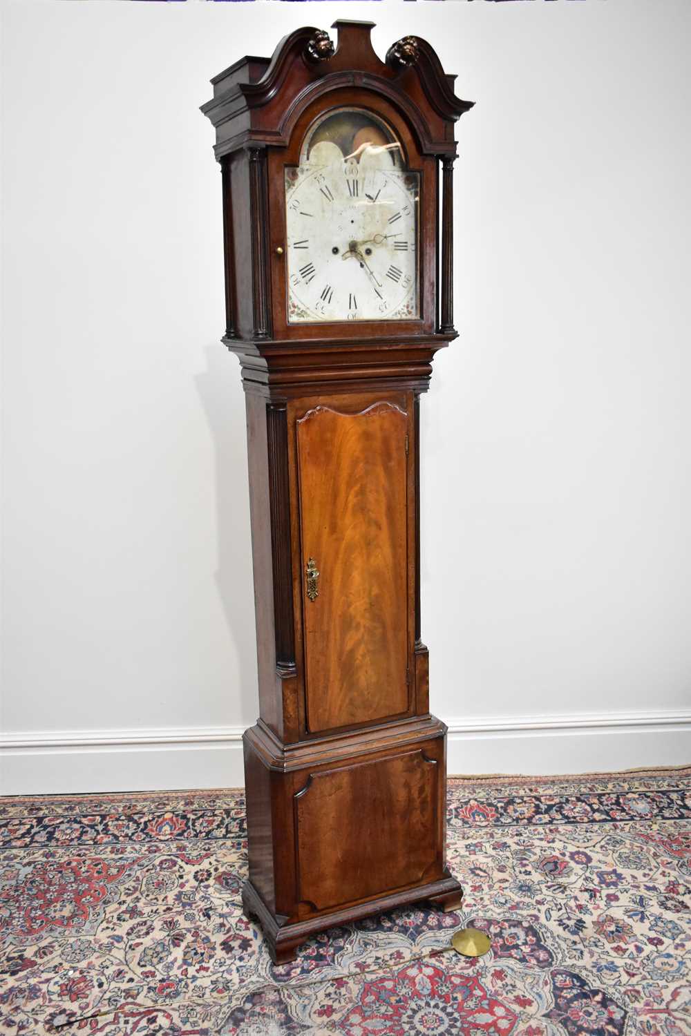 Lot 1540 - A 19th century eight day longcase clock,