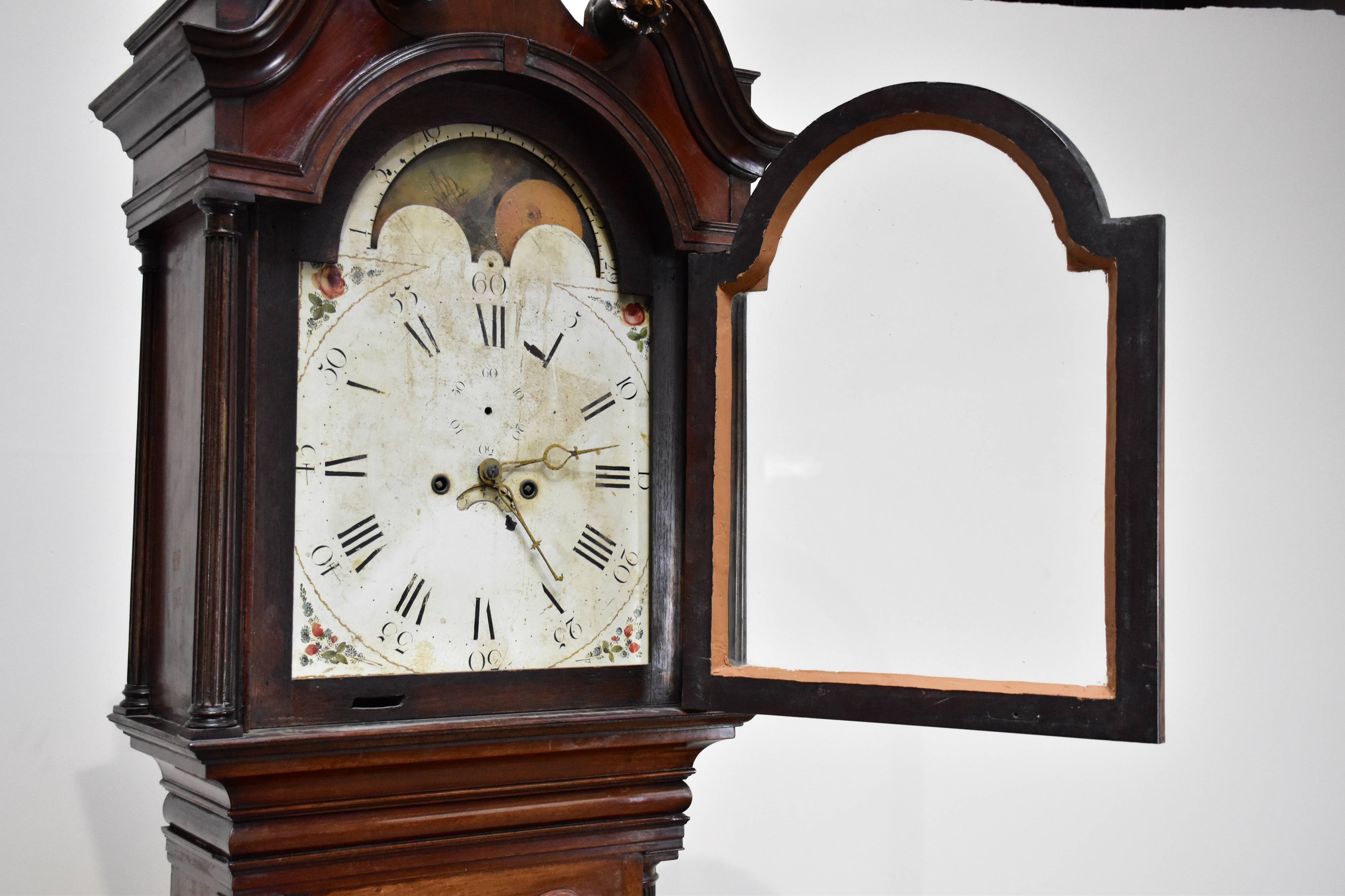 Lot 1540 - A 19th century eight day longcase clock,