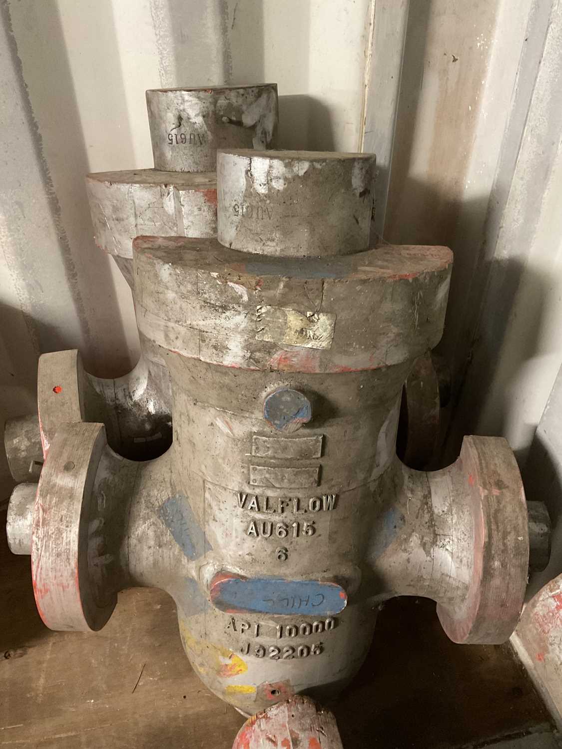 Lot 575 - Two wooden casting patterns for brass valves,