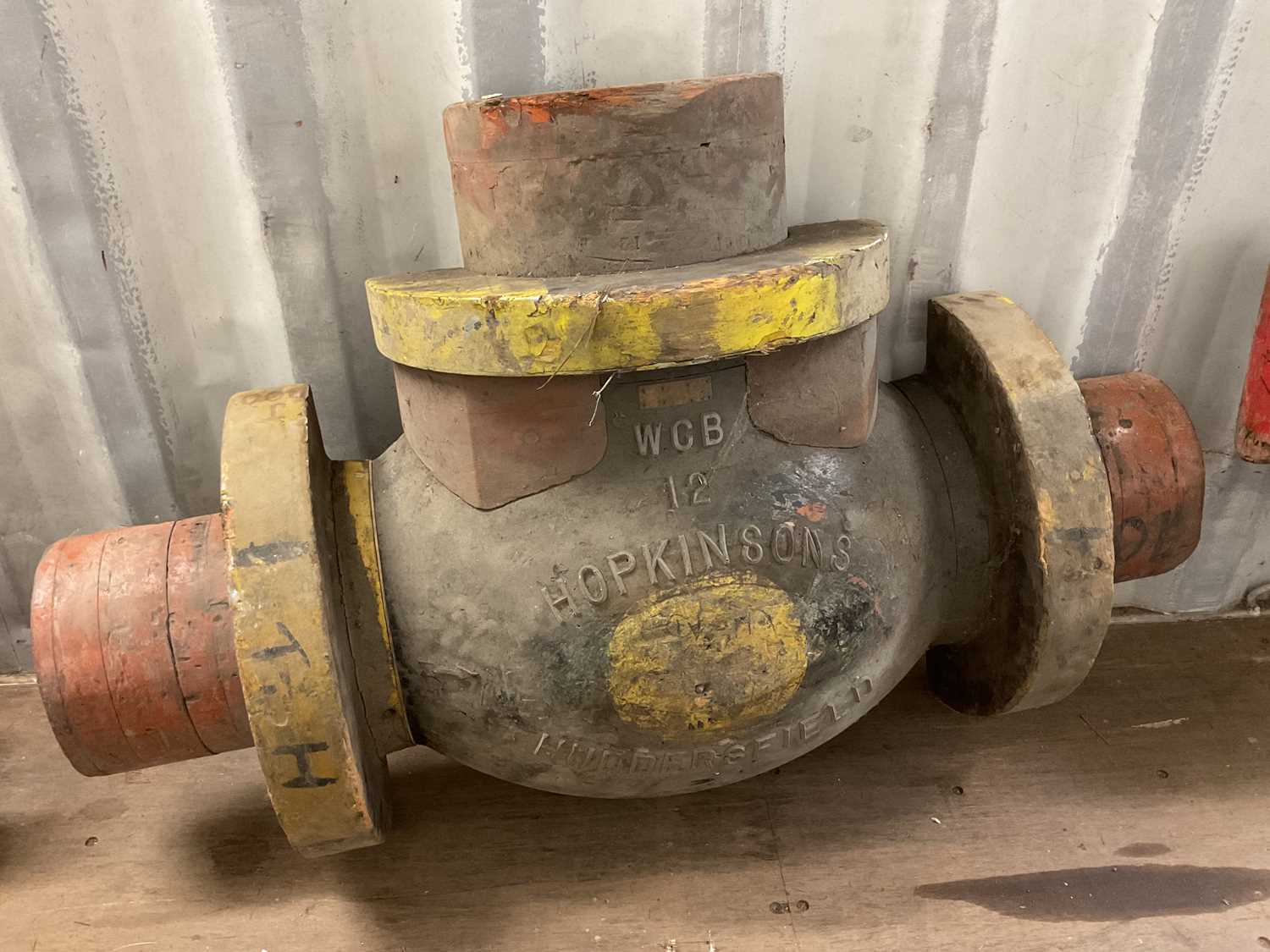 Lot 582 - A wooden casting pattern for brass valves,