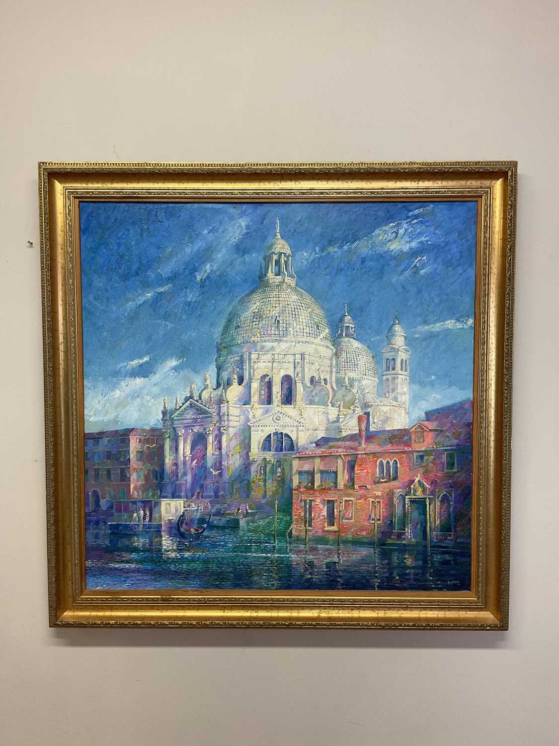 Lot 191 - MARTIN DUTTON; large oil on board, 'Santa