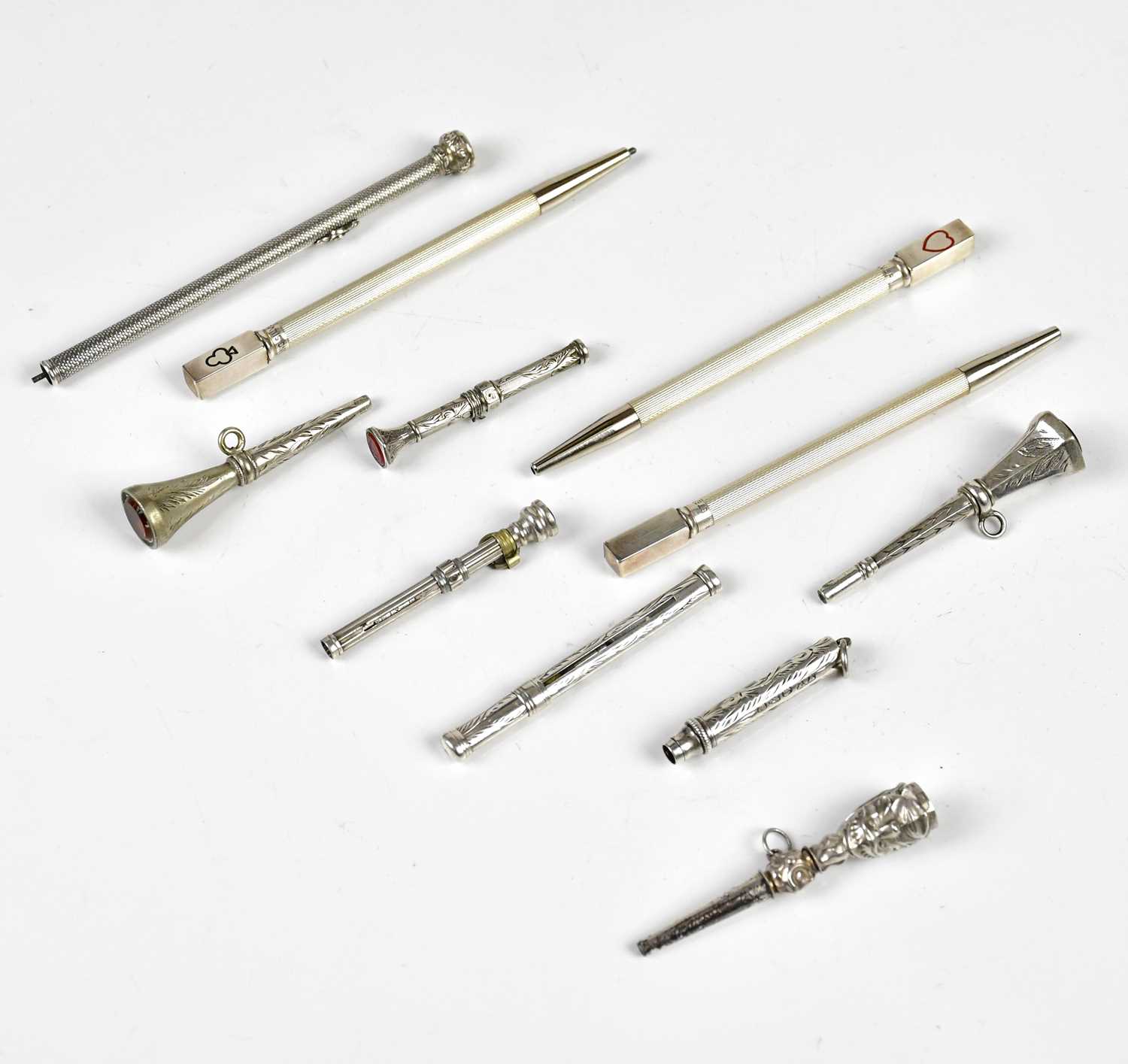 Lot 1346 - HUTLER & CO; a Victorian propelling pencil